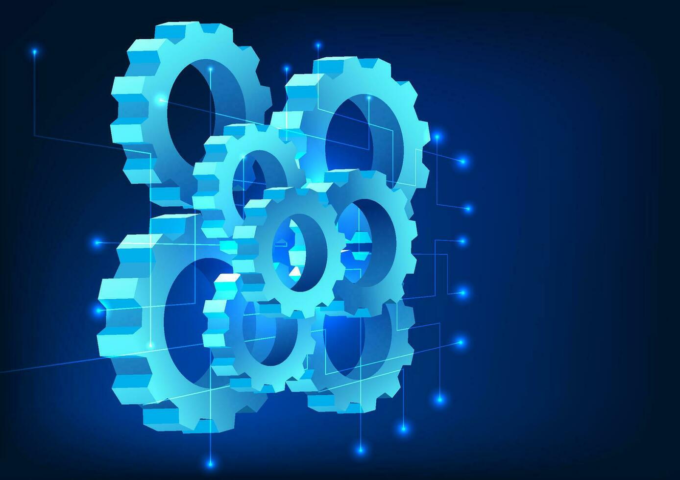 Cog technology The arranged gear teeth are connected to a technological ...