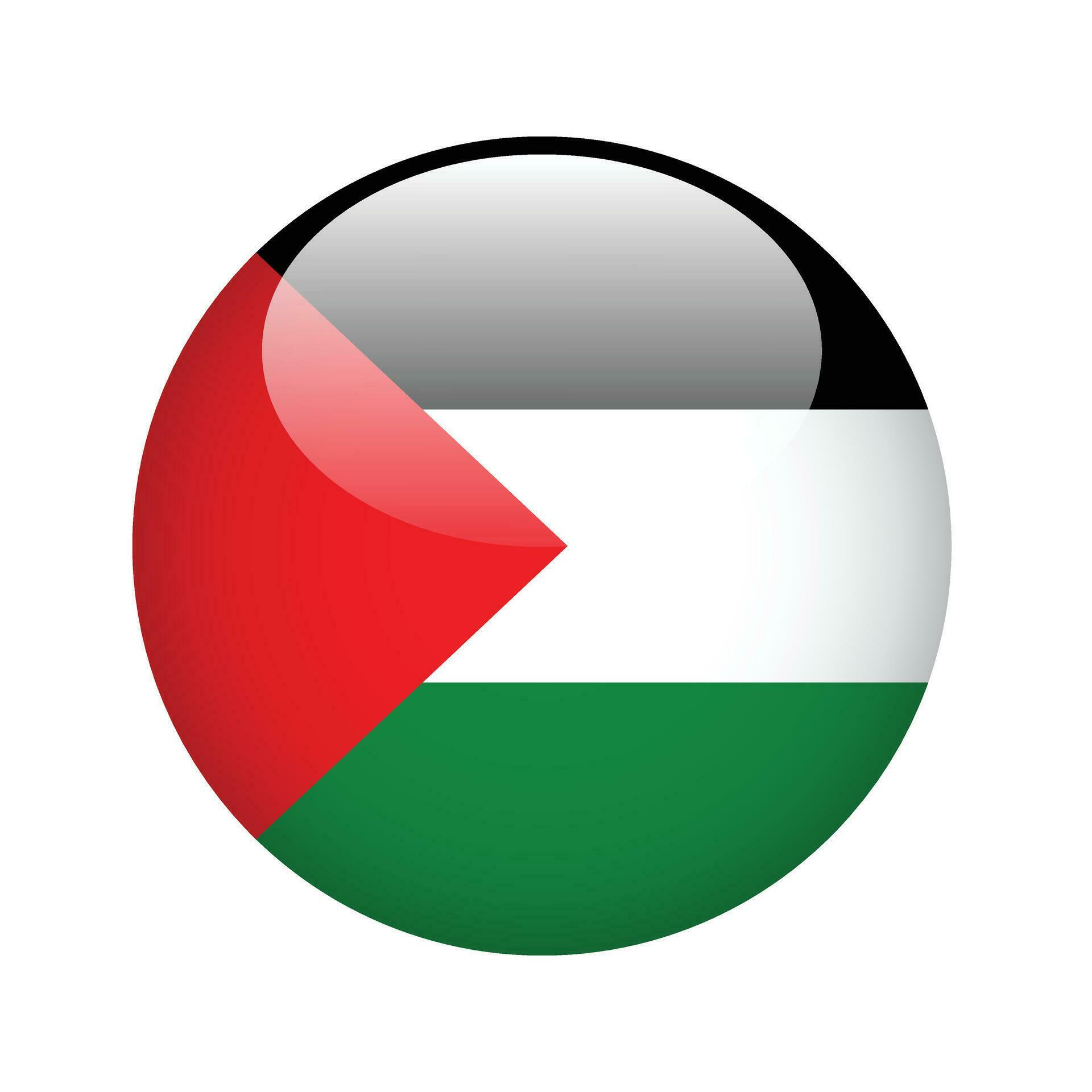 Flag of Palestine button. Design element for websites, applications ...