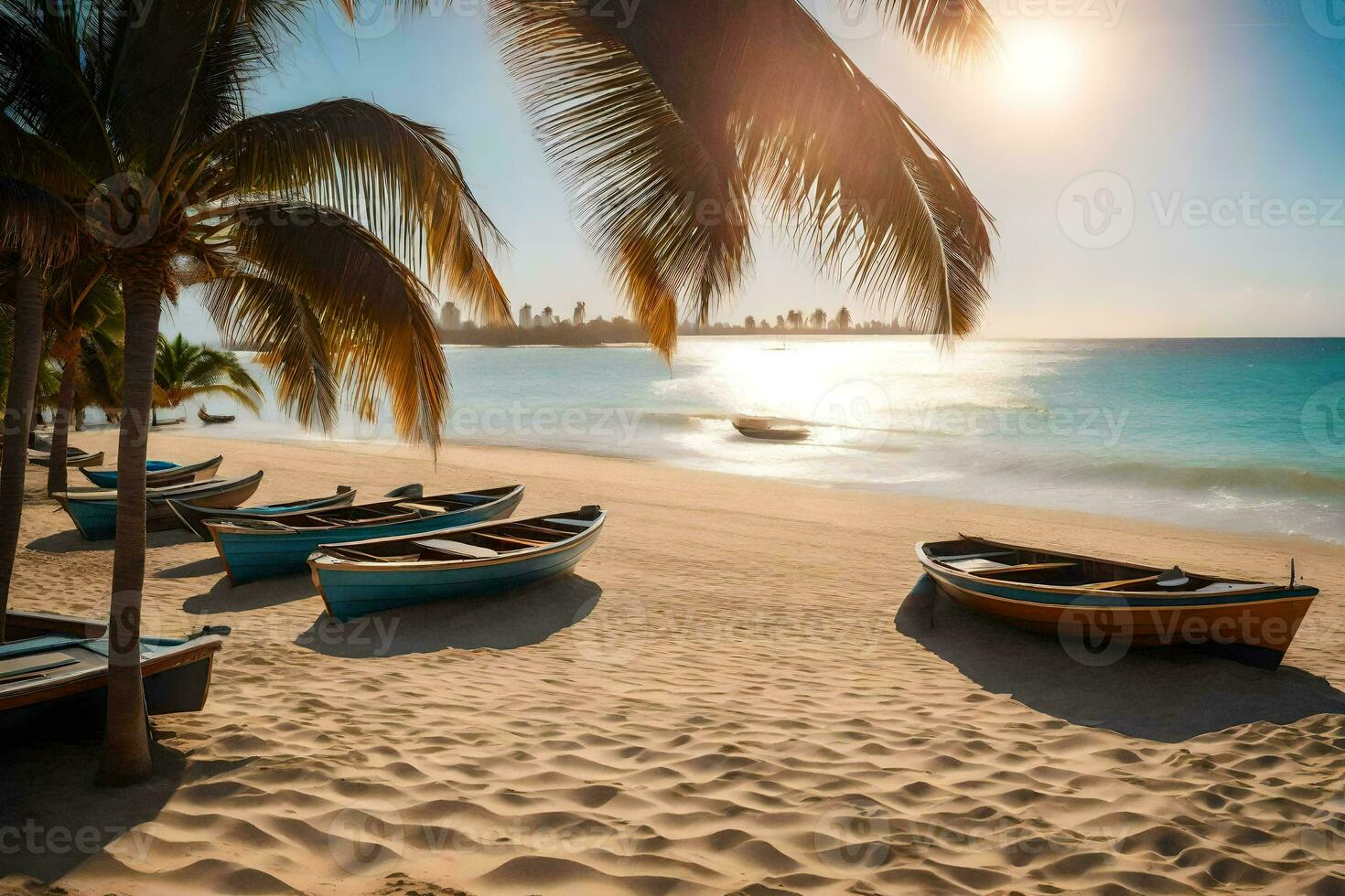 the beach in puerto plata, puerto rico. AI-Generated 30889000 Stock Photo at Vecteezy