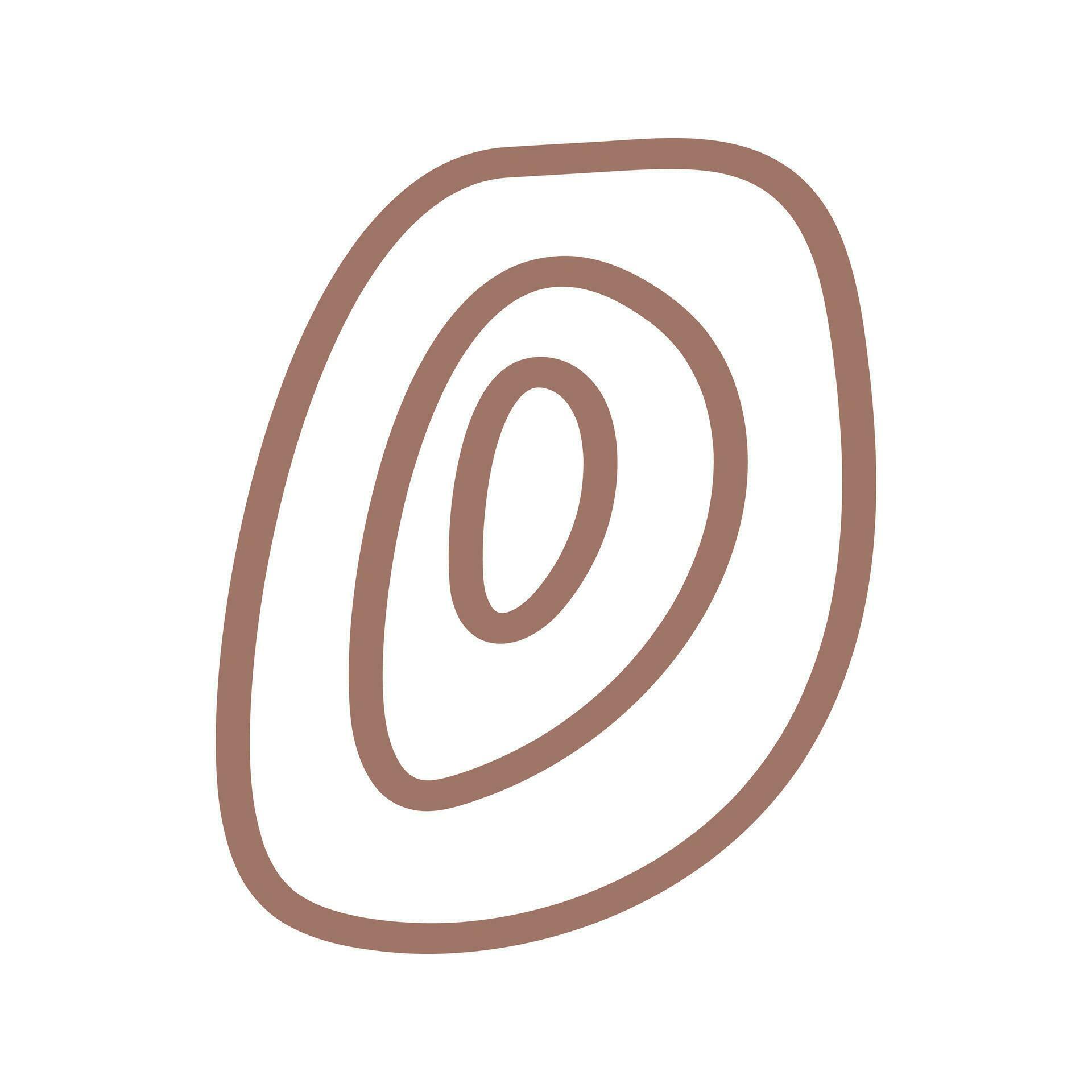 Decorative Boho Spiral Shape Abstract Geometric Element Aesthetic Symbol 30906332 Vector Art