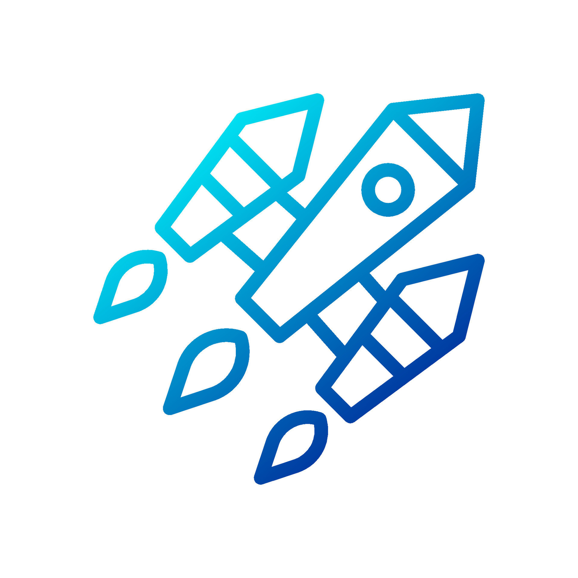Rocket icon gradient blue business symbol illustration. 30912658 Vector ...