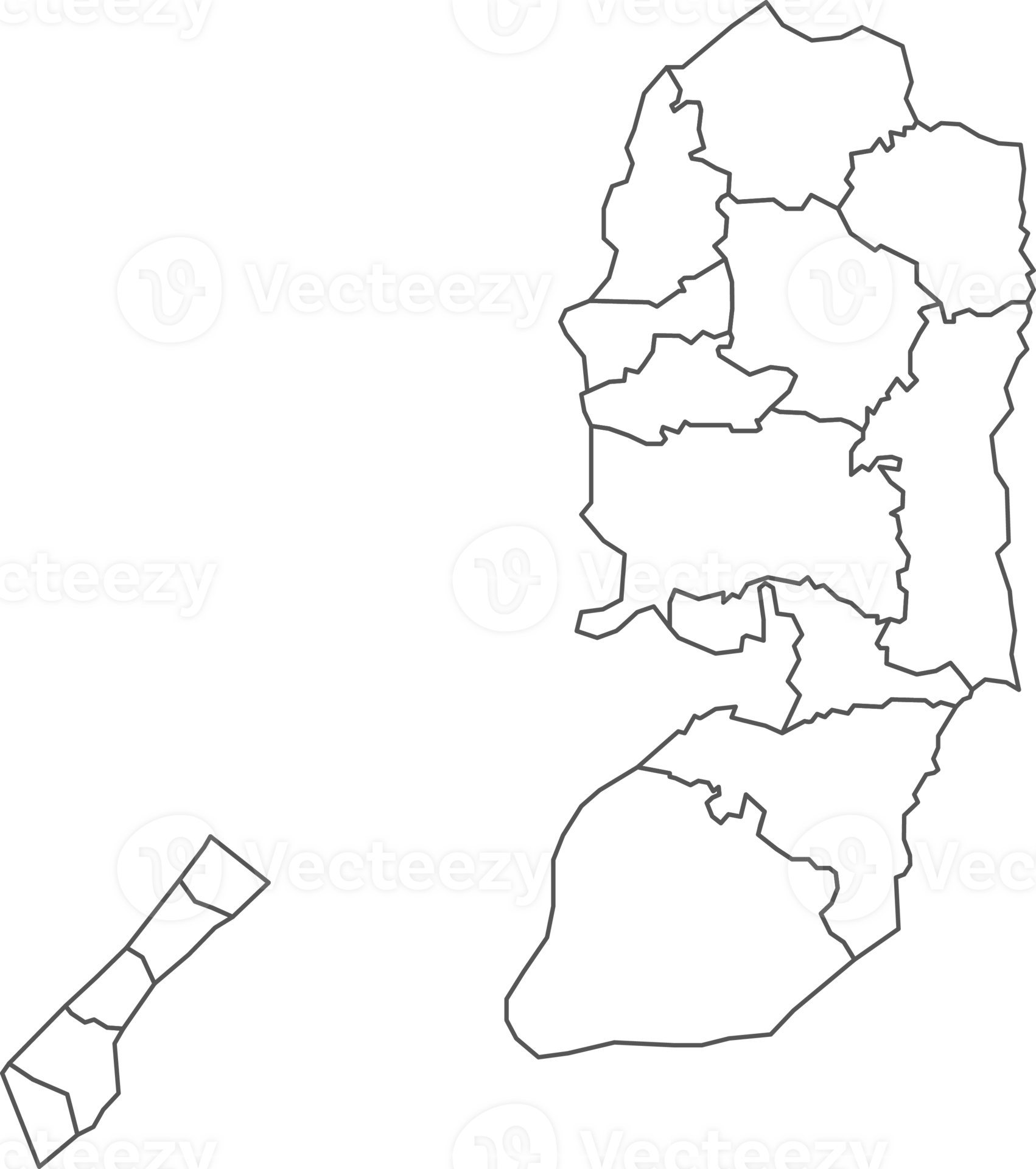 Map of Palestine with detailed country map, line map. 30936969 PNG Map of Palestine with detailed country map, line map. 30936969 PNG