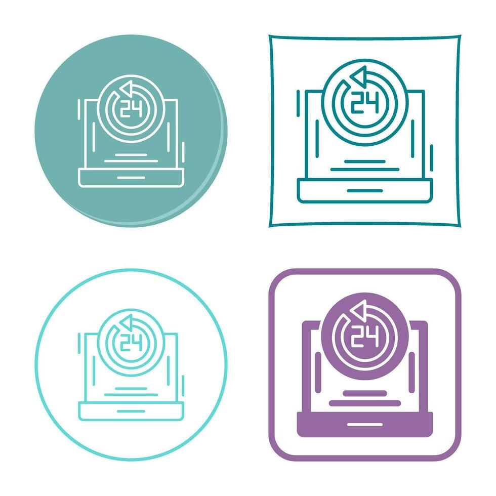 icono de vector de soporte 24h 30961400 Vector en Vecteezy