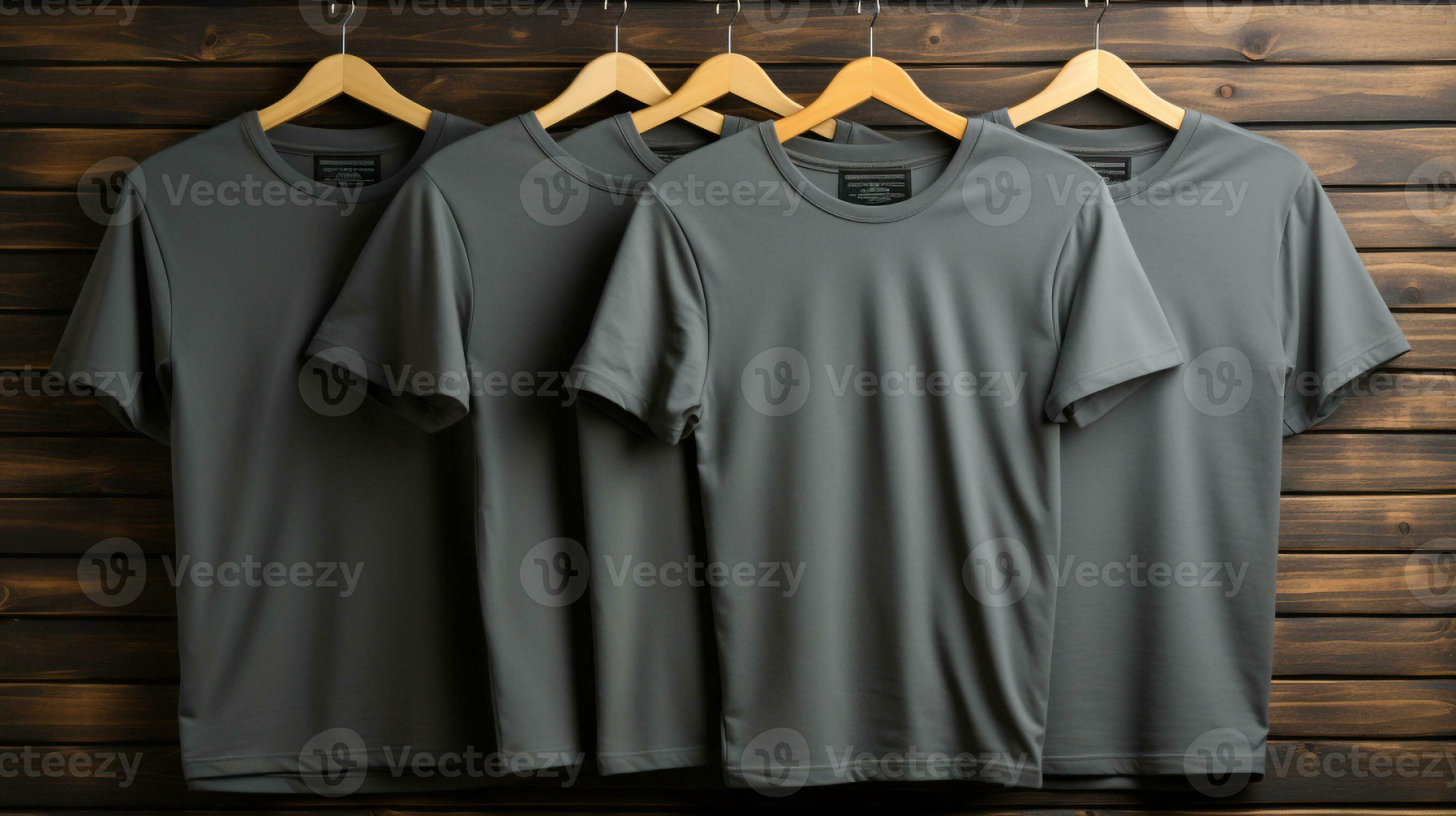 Photo gray tshirts with copy space mockup Generative AI 30962371 Stock ...