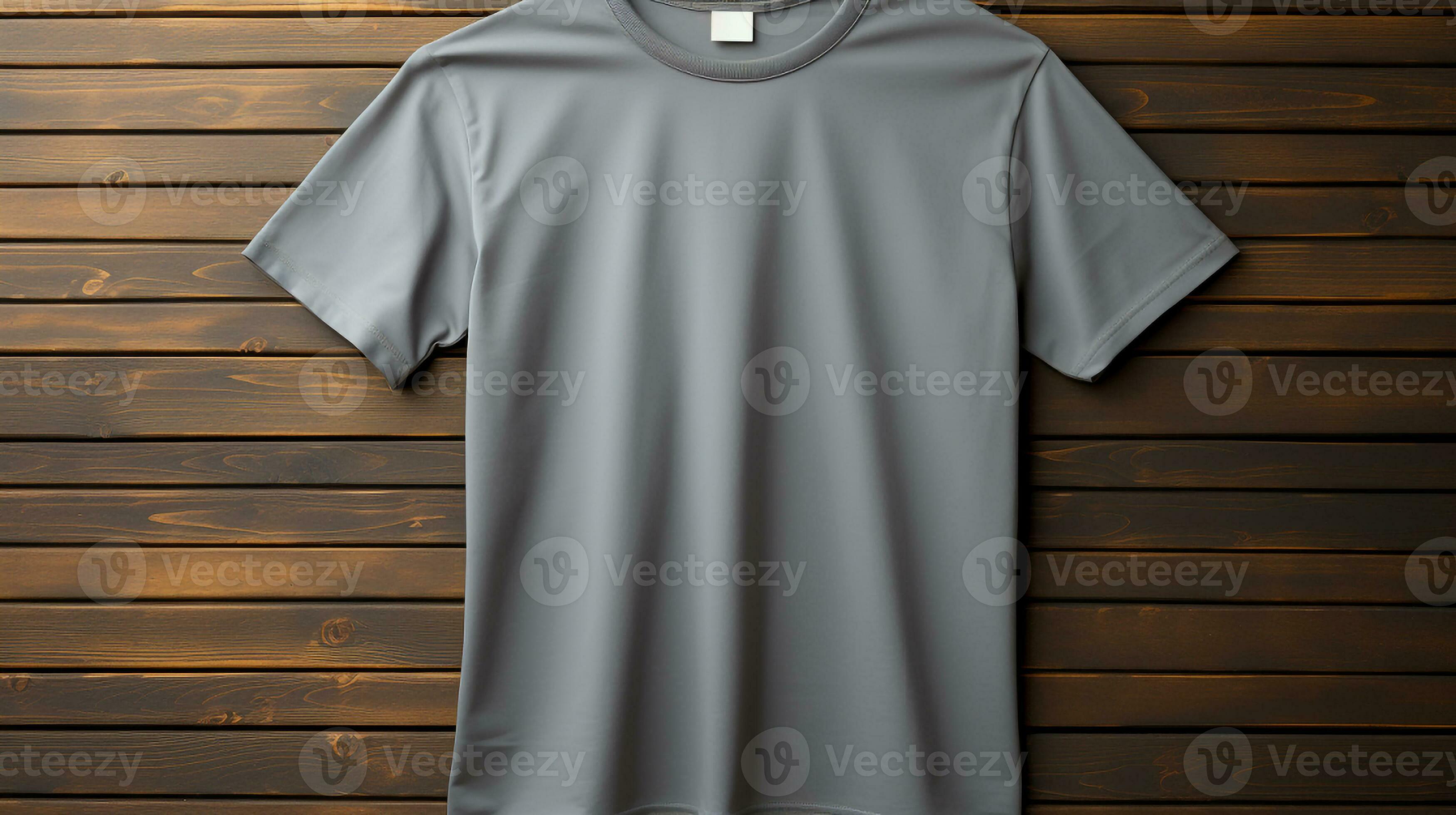 Photo gray tshirts with copy space mockup Generative AI 30962384 Stock ...