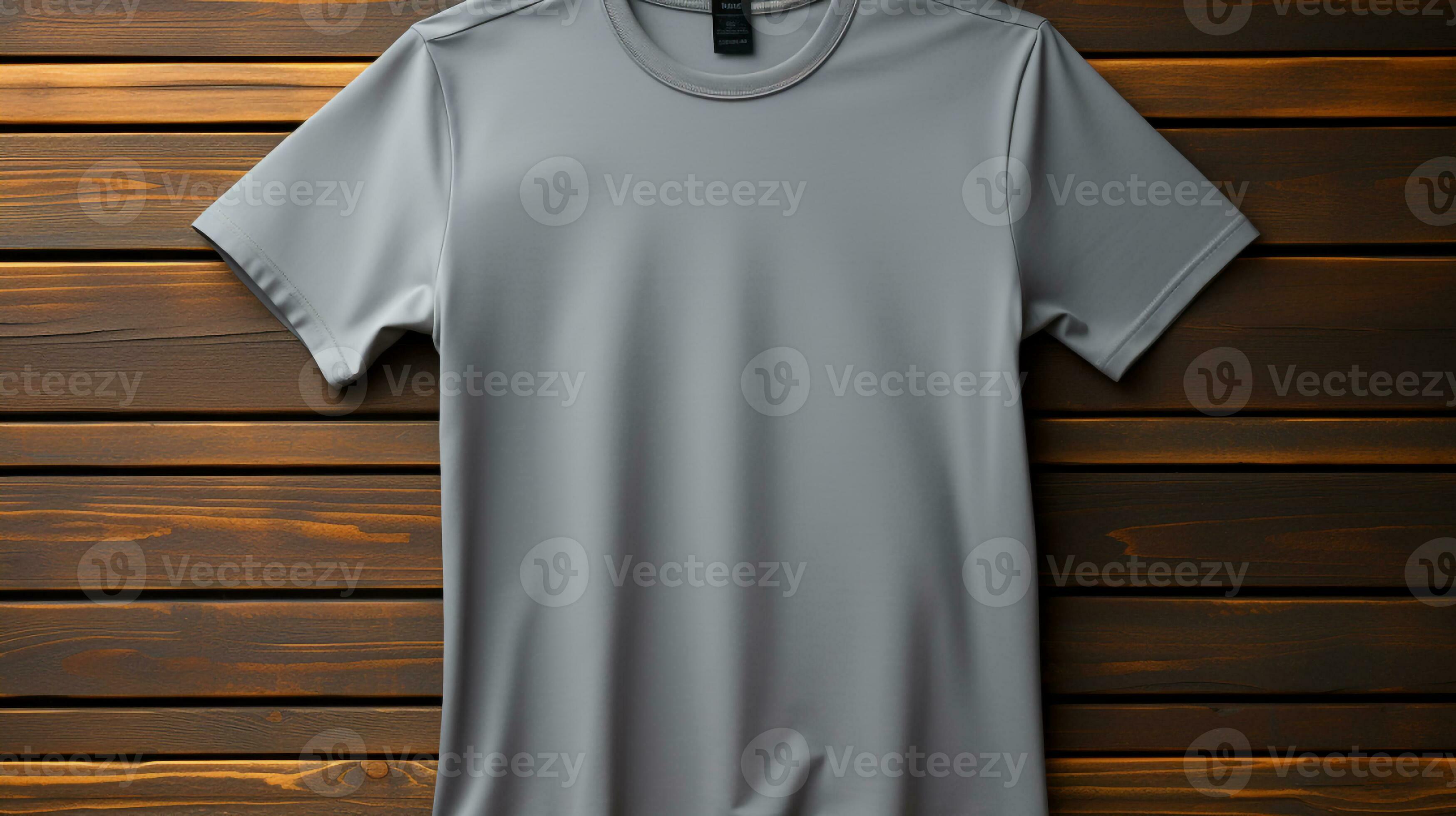 Photo gray tshirts with copy space mockup Generative AI 30962424 Stock ...