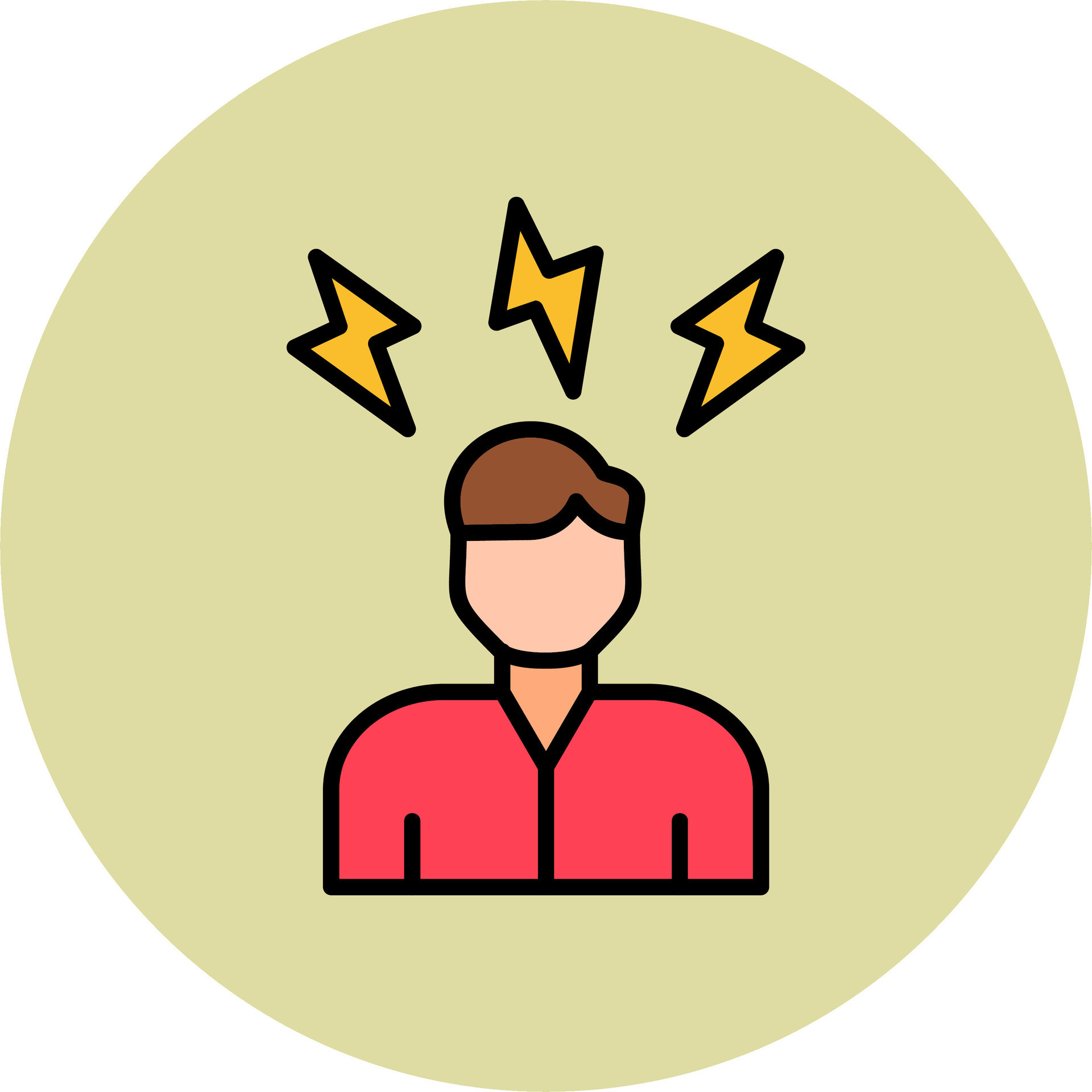 Icono De Vector De Estrés 30972987 Vector En Vecteezy