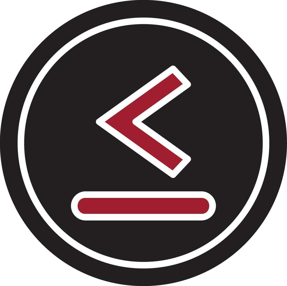 Is Less Than Or Equal To Vector Icon 30973954 Vector Art at Vecteezy