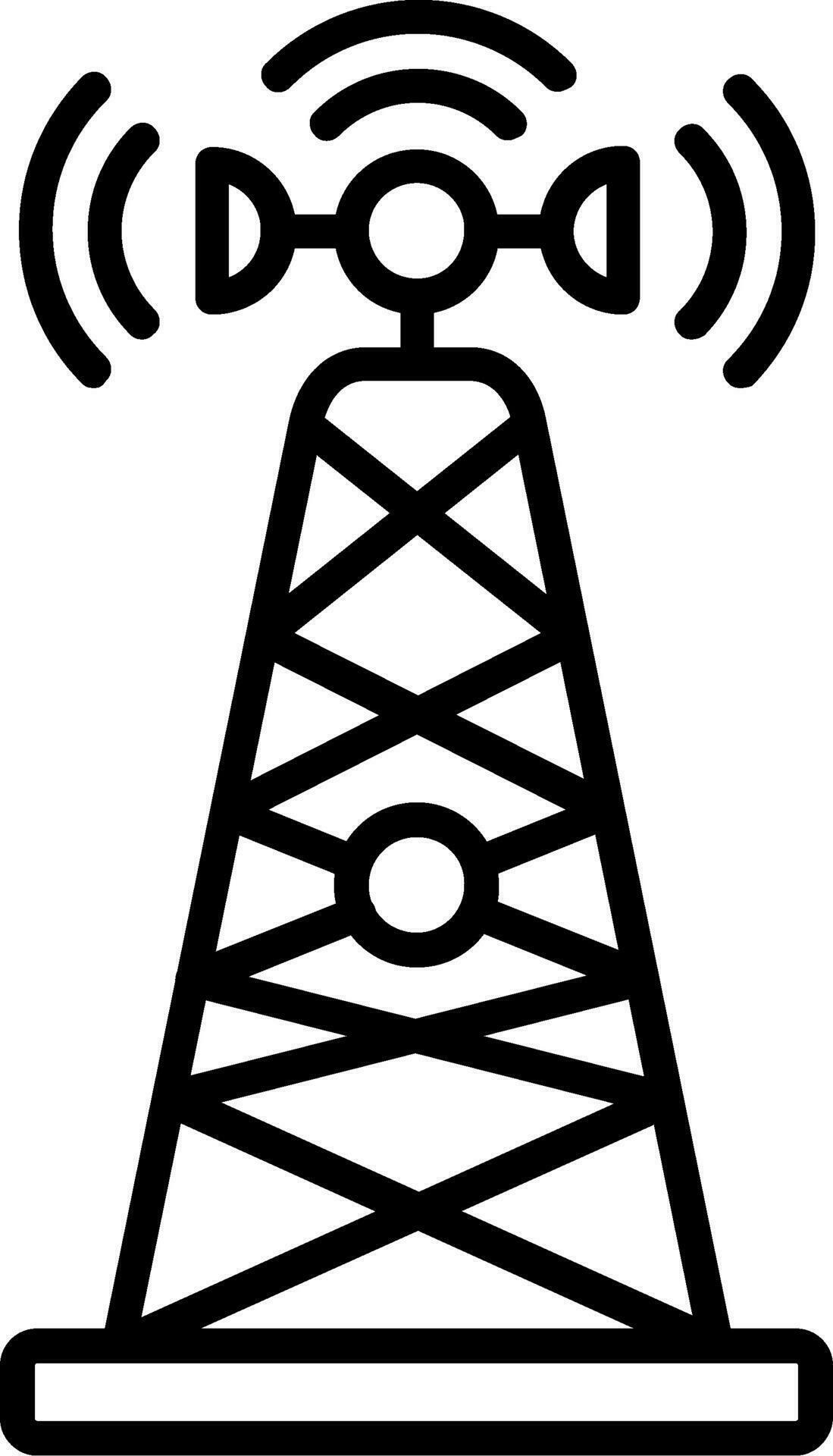 Cell Tower Vector Icon 30974680 Vector Art at Vecteezy
