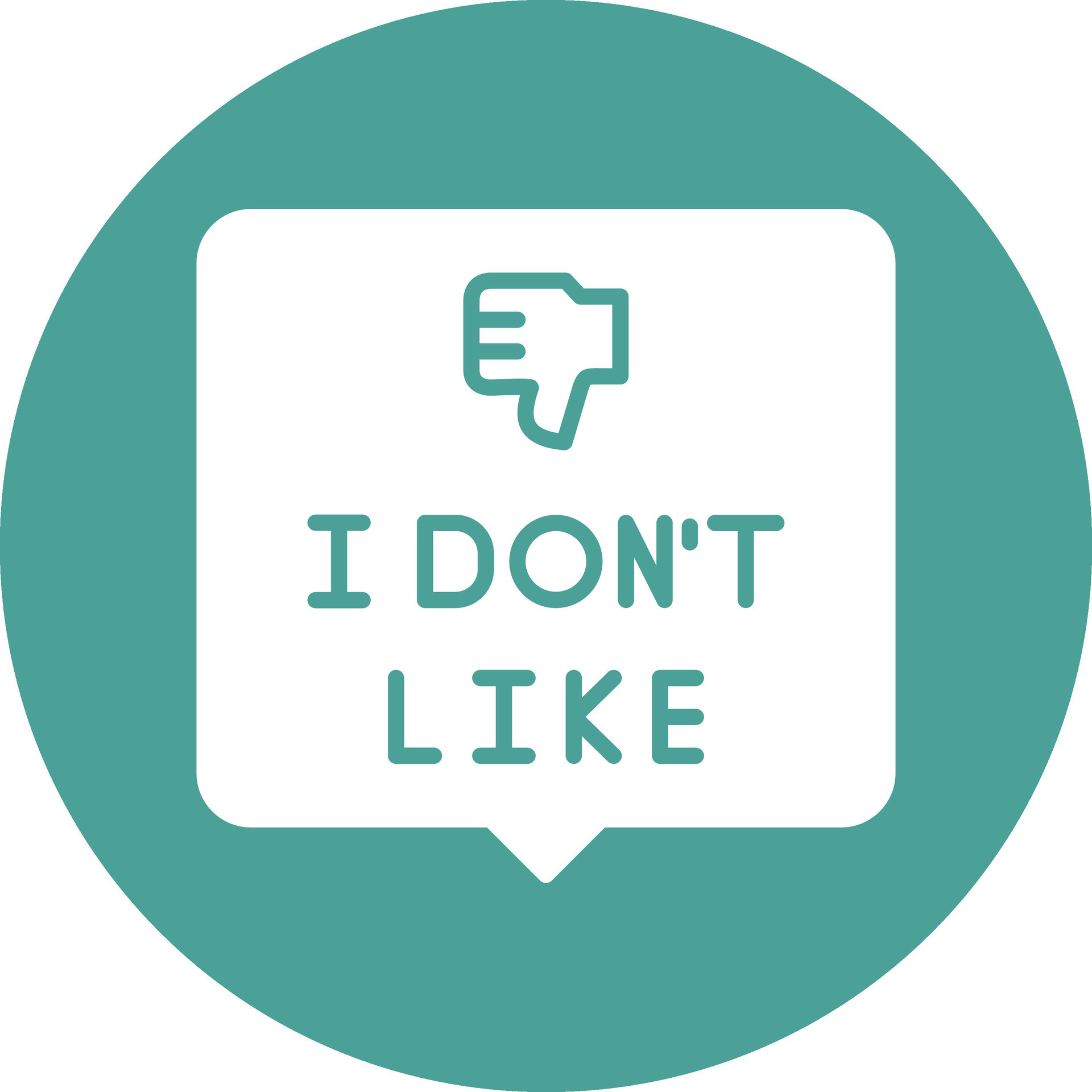 20 - I Don't Like.eps 30984970 Vector Art at Vecteezy