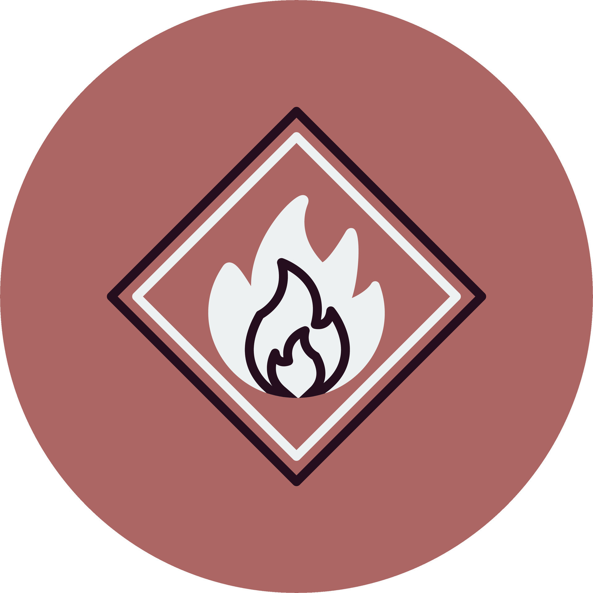 Flammable Vector Icon 30989607 Vector Art at Vecteezy