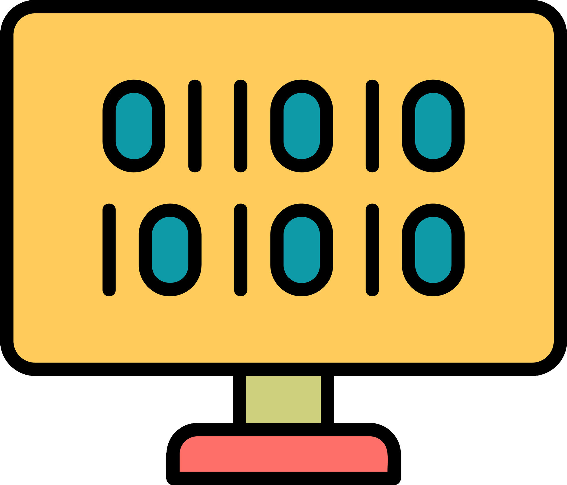 Binary Code Vector Icon 30999862 Vector Art At Vecteezy