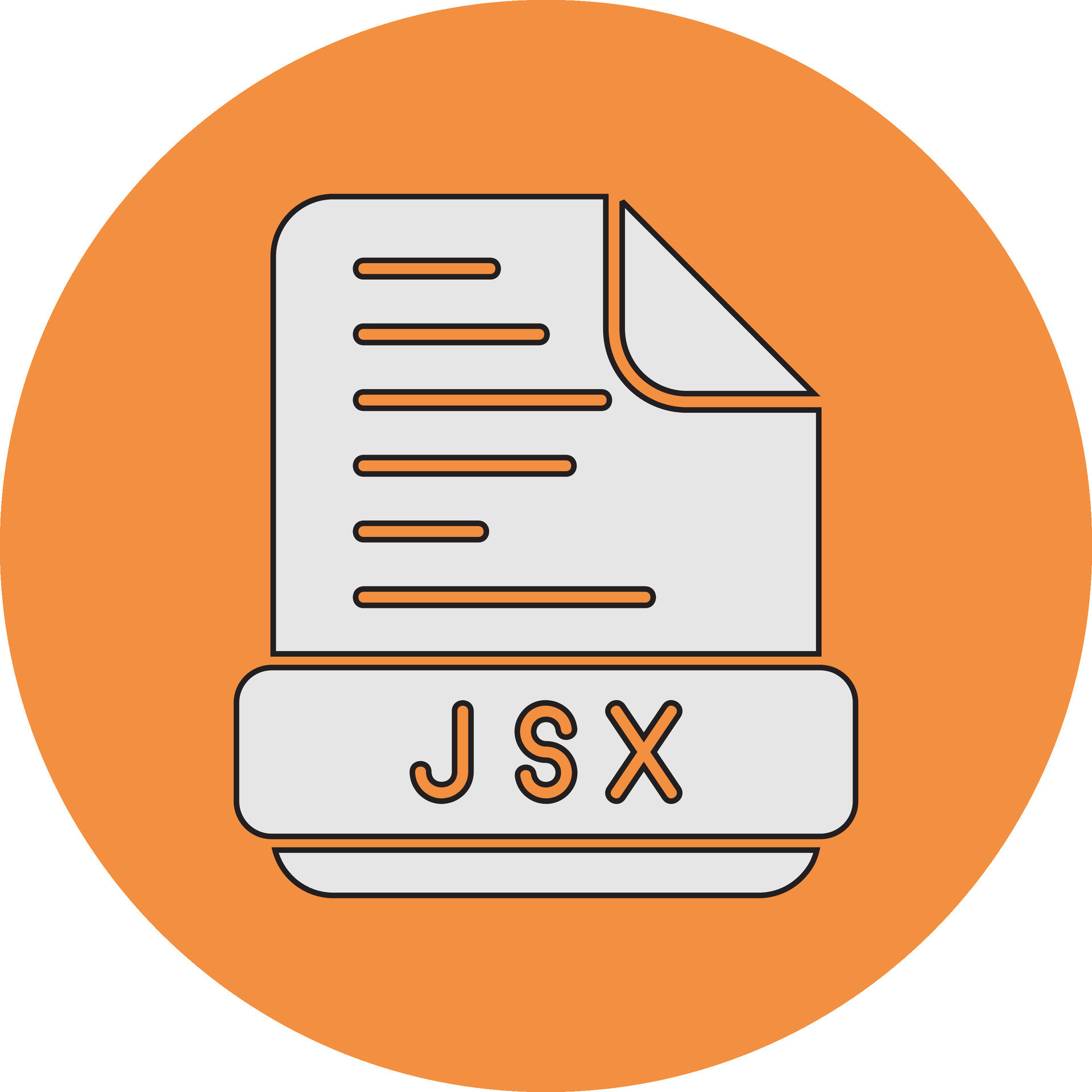 Jsx Vector Icon 31003110 Vector Art at Vecteezy