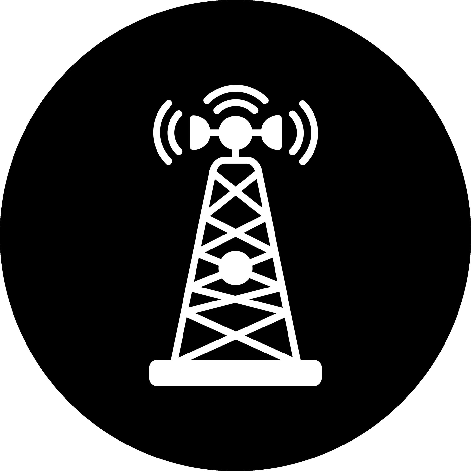 Cell Tower Vector Icon 31005708 Vector Art at Vecteezy