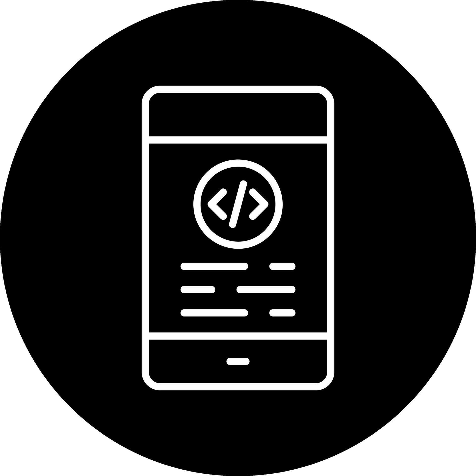 Mobile Coding Vector Icon 31020756 Vector Art at Vecteezy