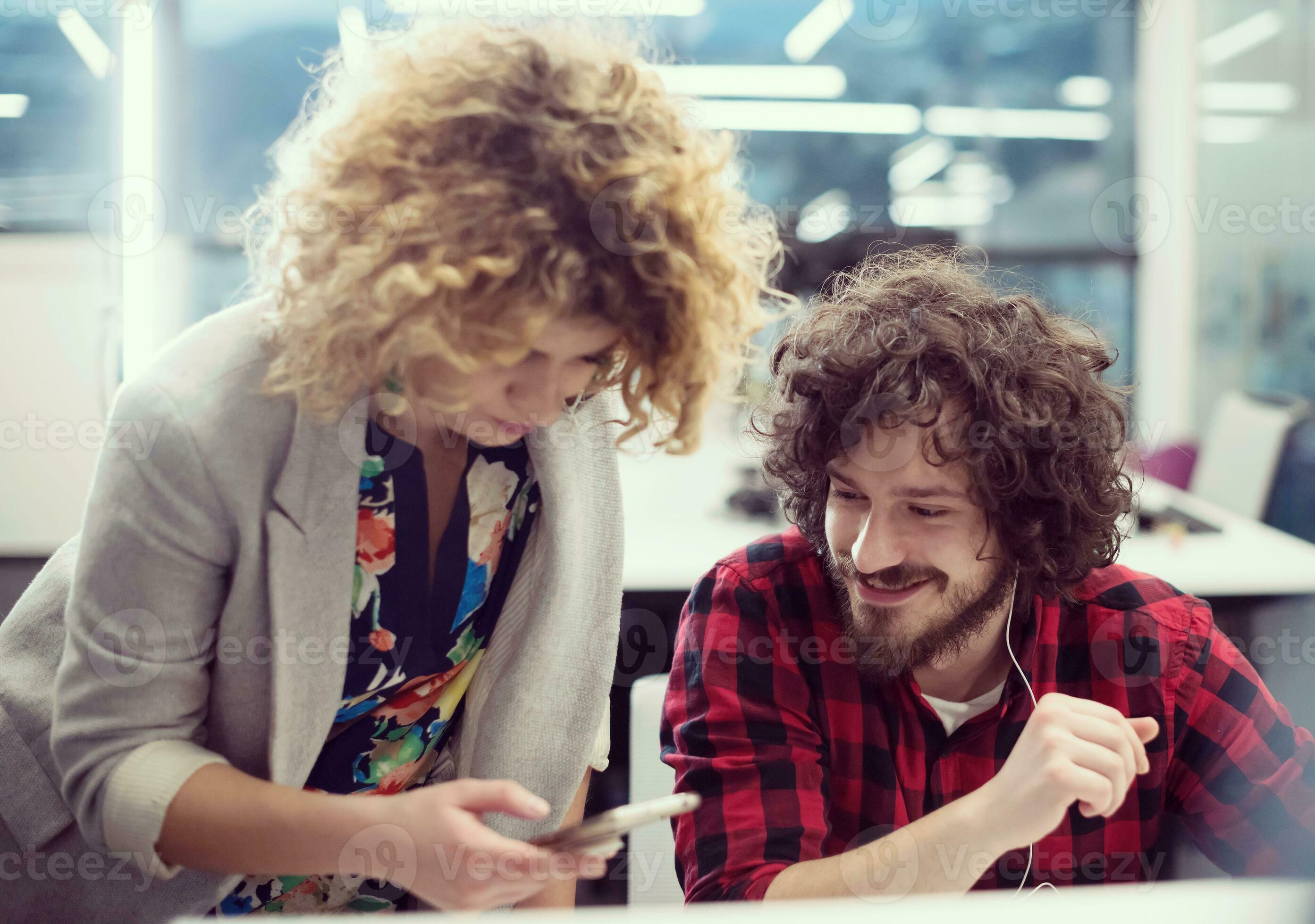 Software Developers Couple Writing Programming Code 31022967 Stock