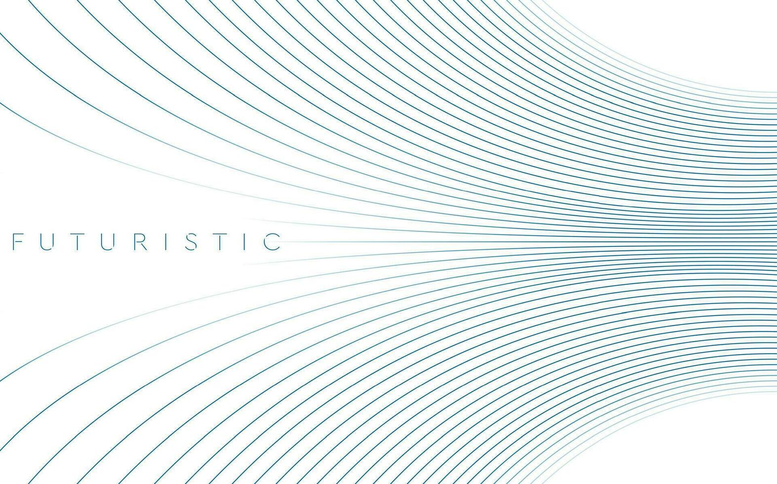 Blue minimal wavy lines abstract futuristic tech background 31031241 ...