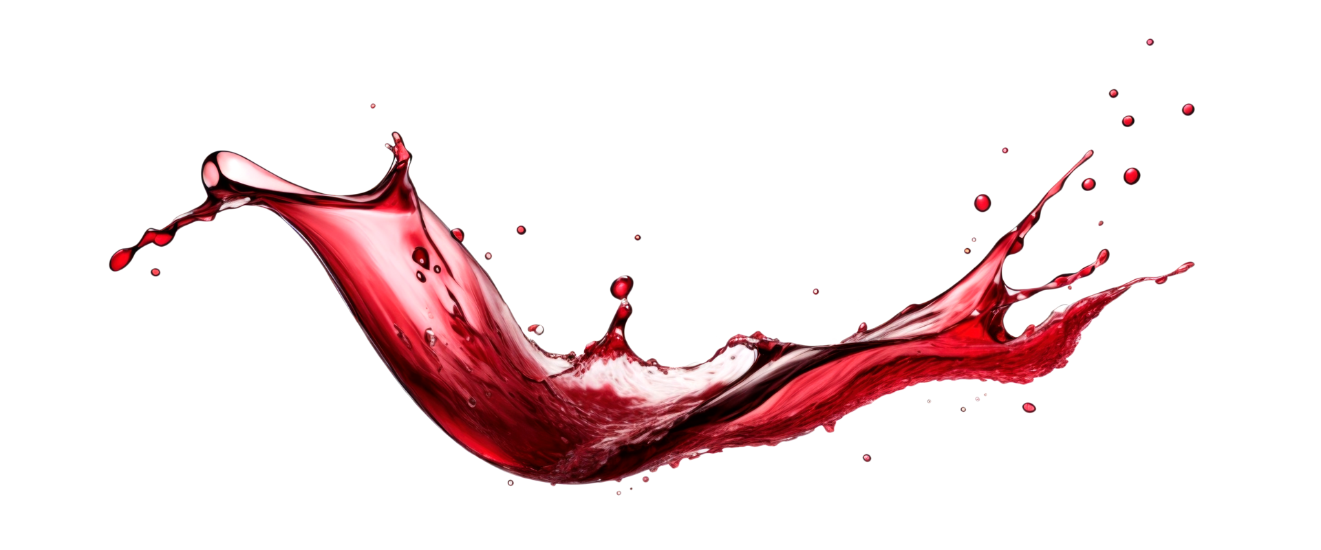 Red wine splash isolated on transparent background. AI Generative 31063379 PNG