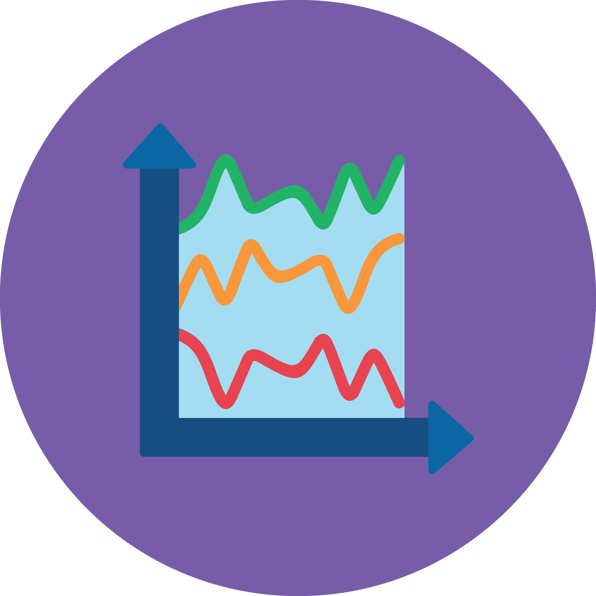 Multiple Line Graph Vector Icon 31066943 Vector Art at Vecteezy