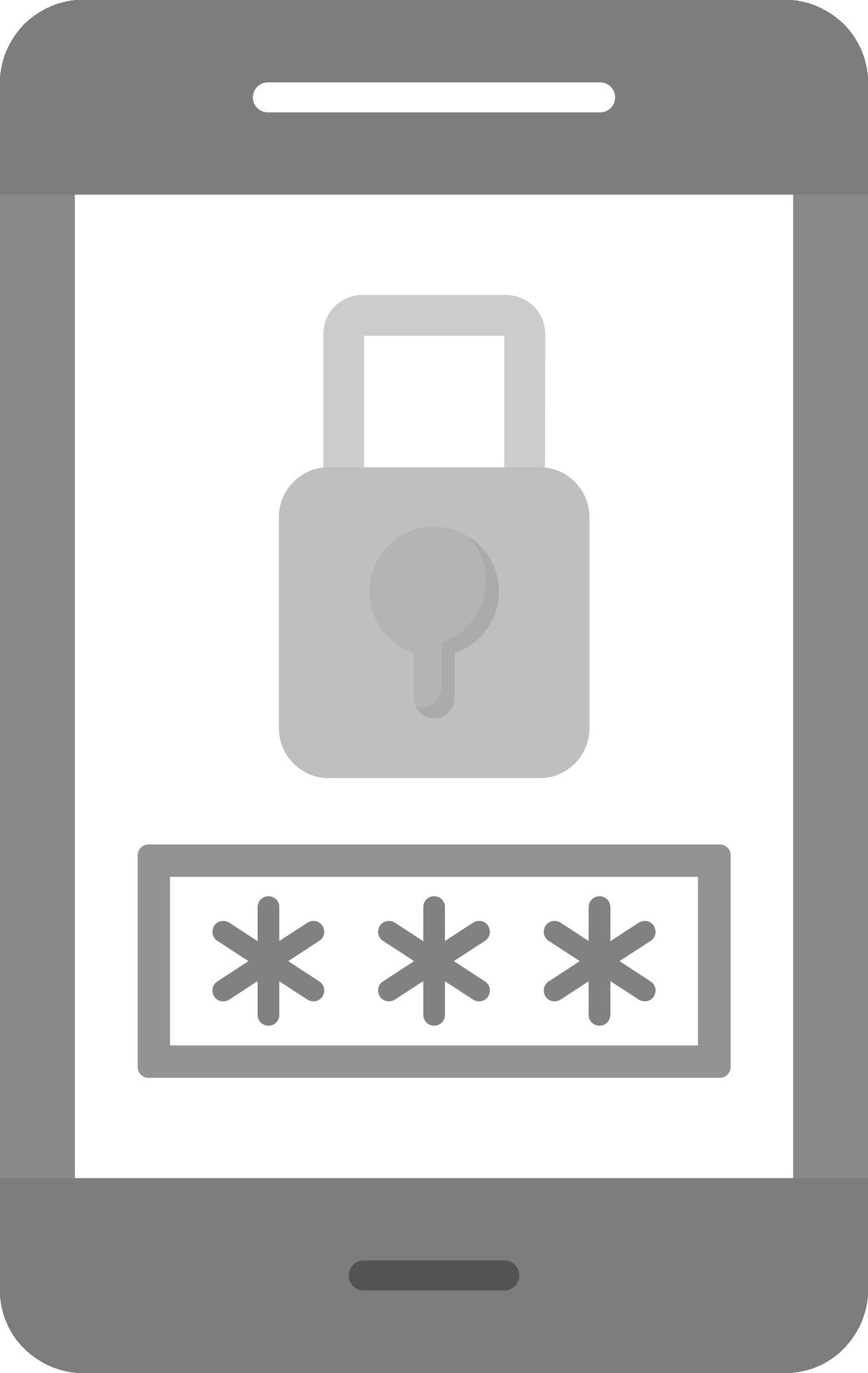Mobile Password Vector Icon 31074780 Vector Art At Vecteezy