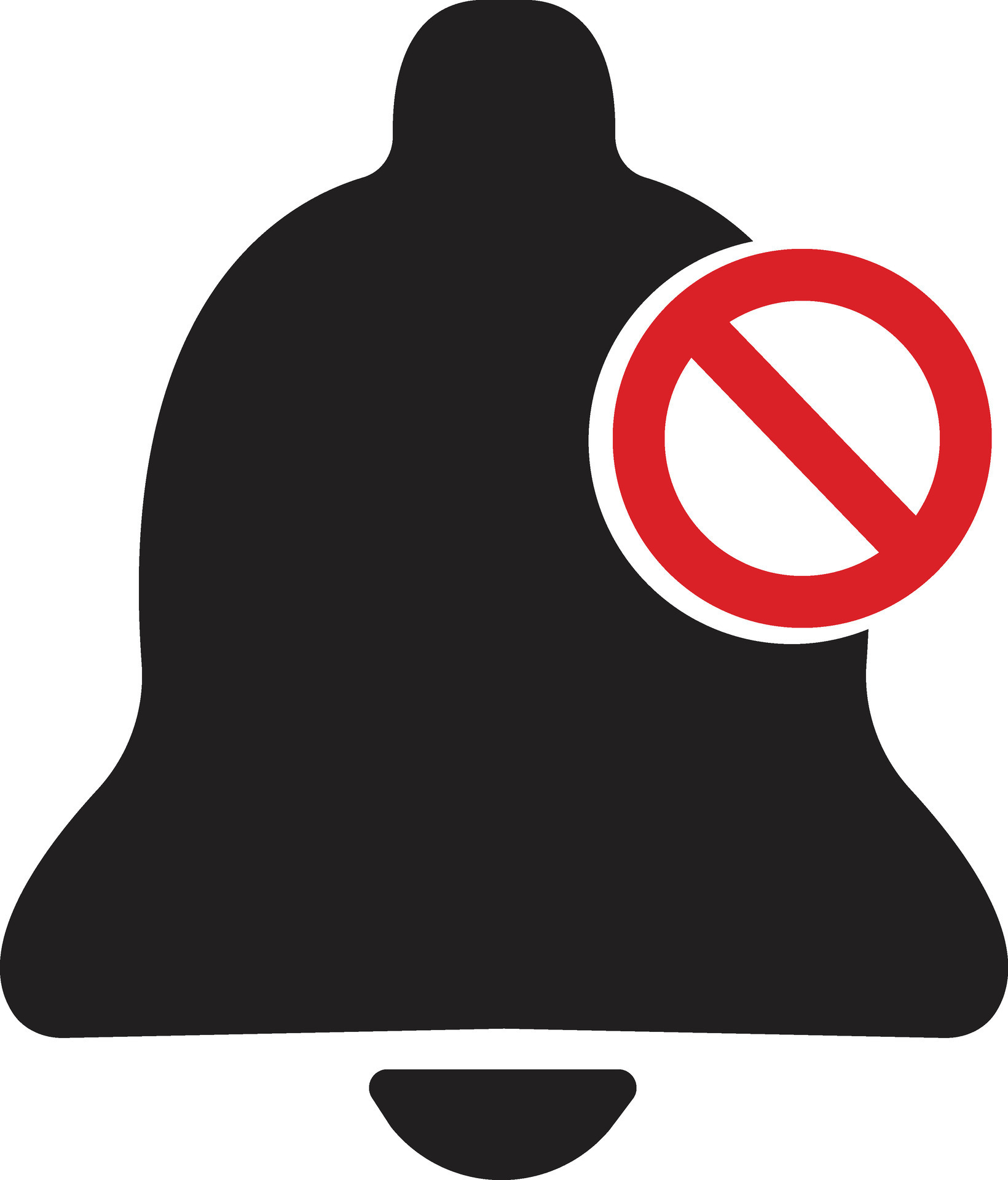 Notification bell icon in flat isolated on transparent background Incoming inbox message. show ...