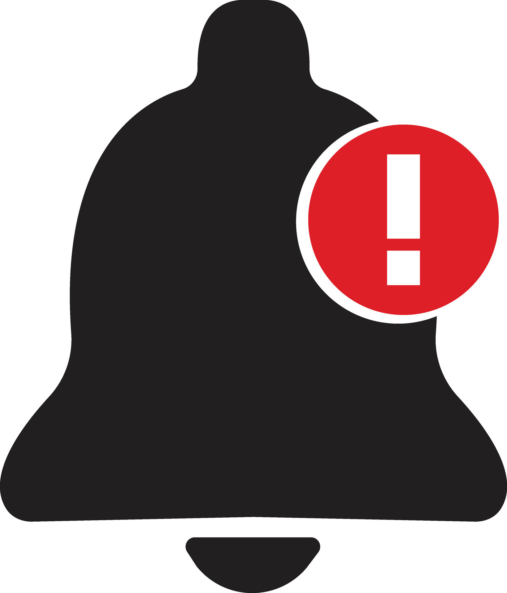 Notification bell icon in flat isolated on transparent background Incoming inbox message. show ...