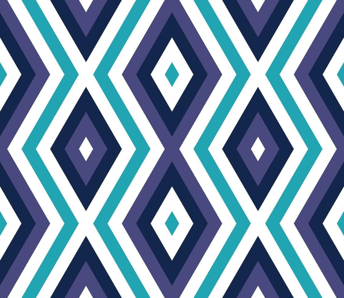Abstract Striped Geometric Seamless Pattern With Rhombus Shapes Mosaic Tile Background