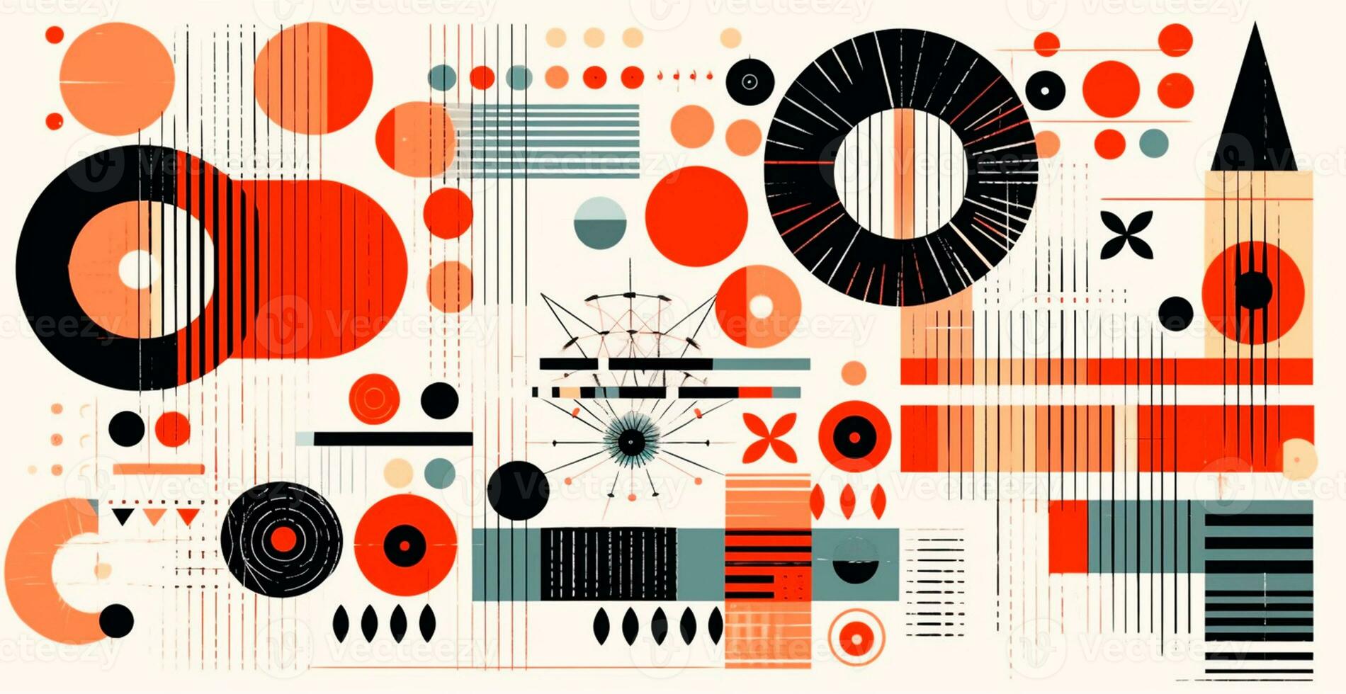 Abstract Geometric Triangle Square Round Shape Technology Multicolored Background 31096775 Stock