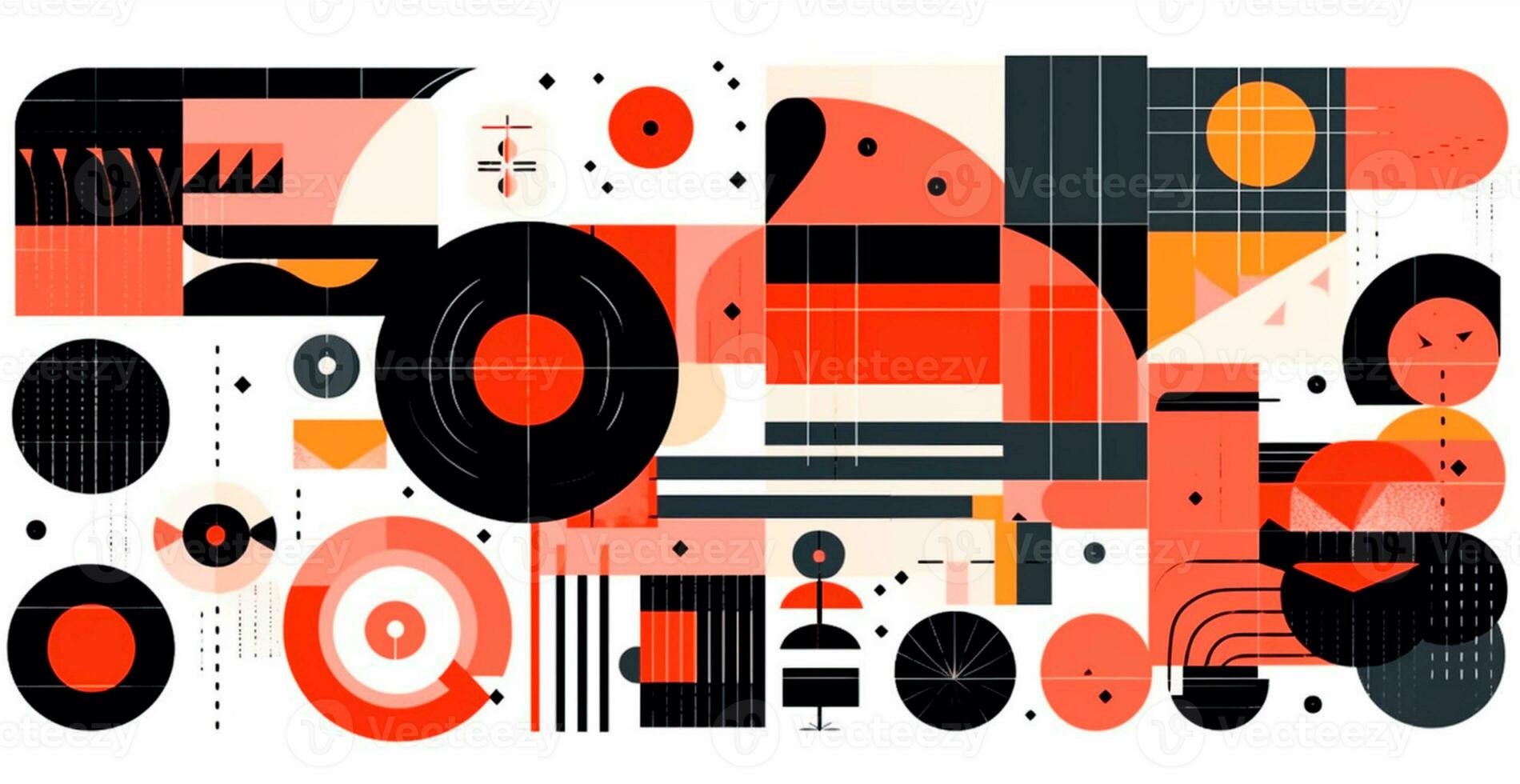 Abstract Geometric Triangle Square Round Shape Technology Multicolored Background 31096797 Stock