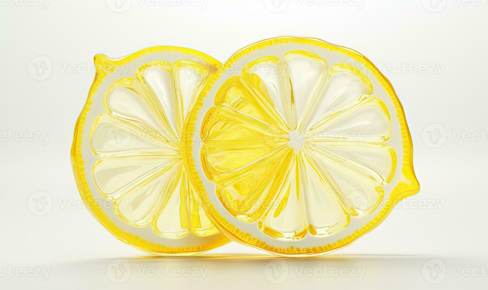 Lemon Slice With A Glassmorphism Effect Created By Ai 31097925 Stock