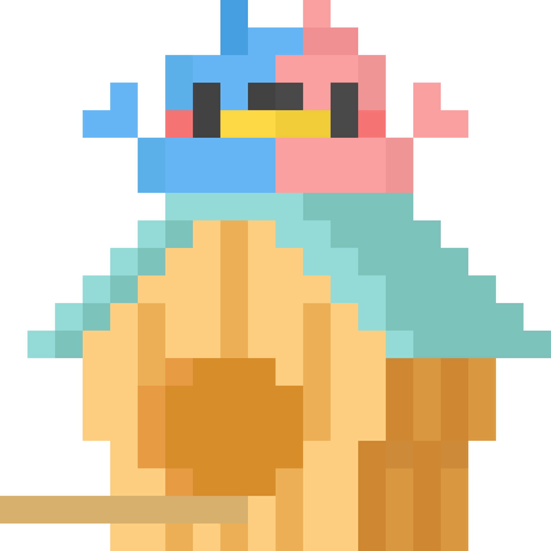 Pixel Art Cute Bird On Bird House 31098273 Png