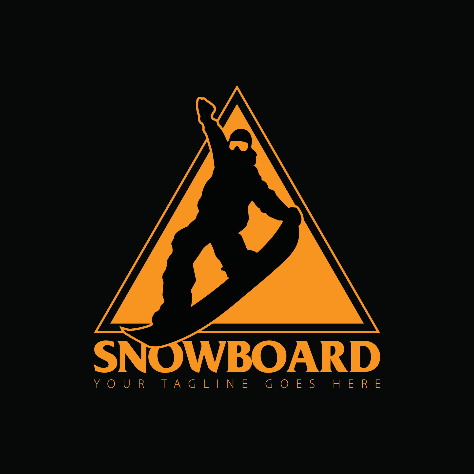 snowboard logo vector 31107510 Vector Art at Vecteezy