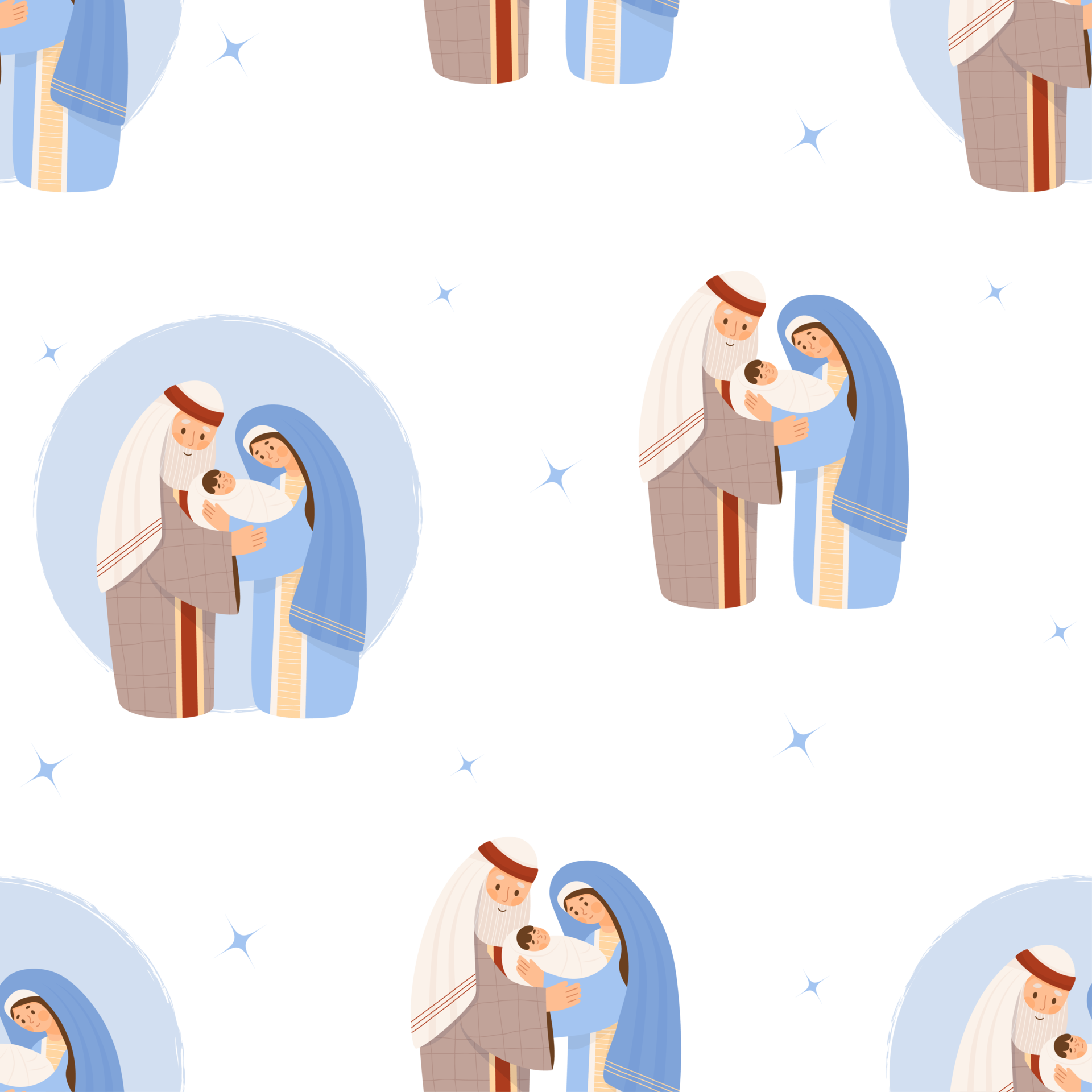 Christmas Seamless Pattern Holy Family Mary And Joseph With Baby christmas-seamless-pattern-holy-family-mary-and-joseph-with-baby