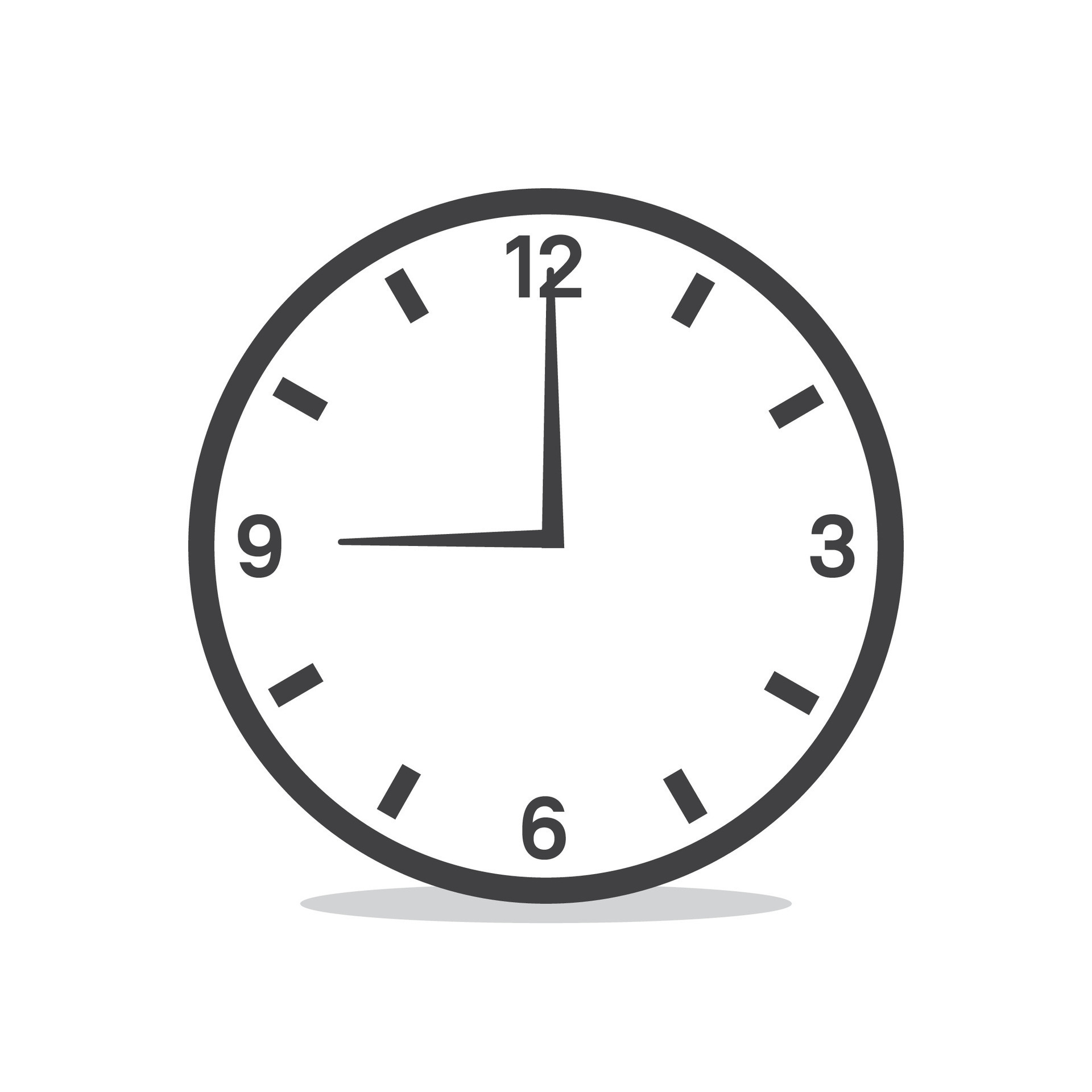 Wall analog clock isolated flat design vector illustration. 31114236 ... Wall analog clock isolated flat design vector illustration. 31114236 ...