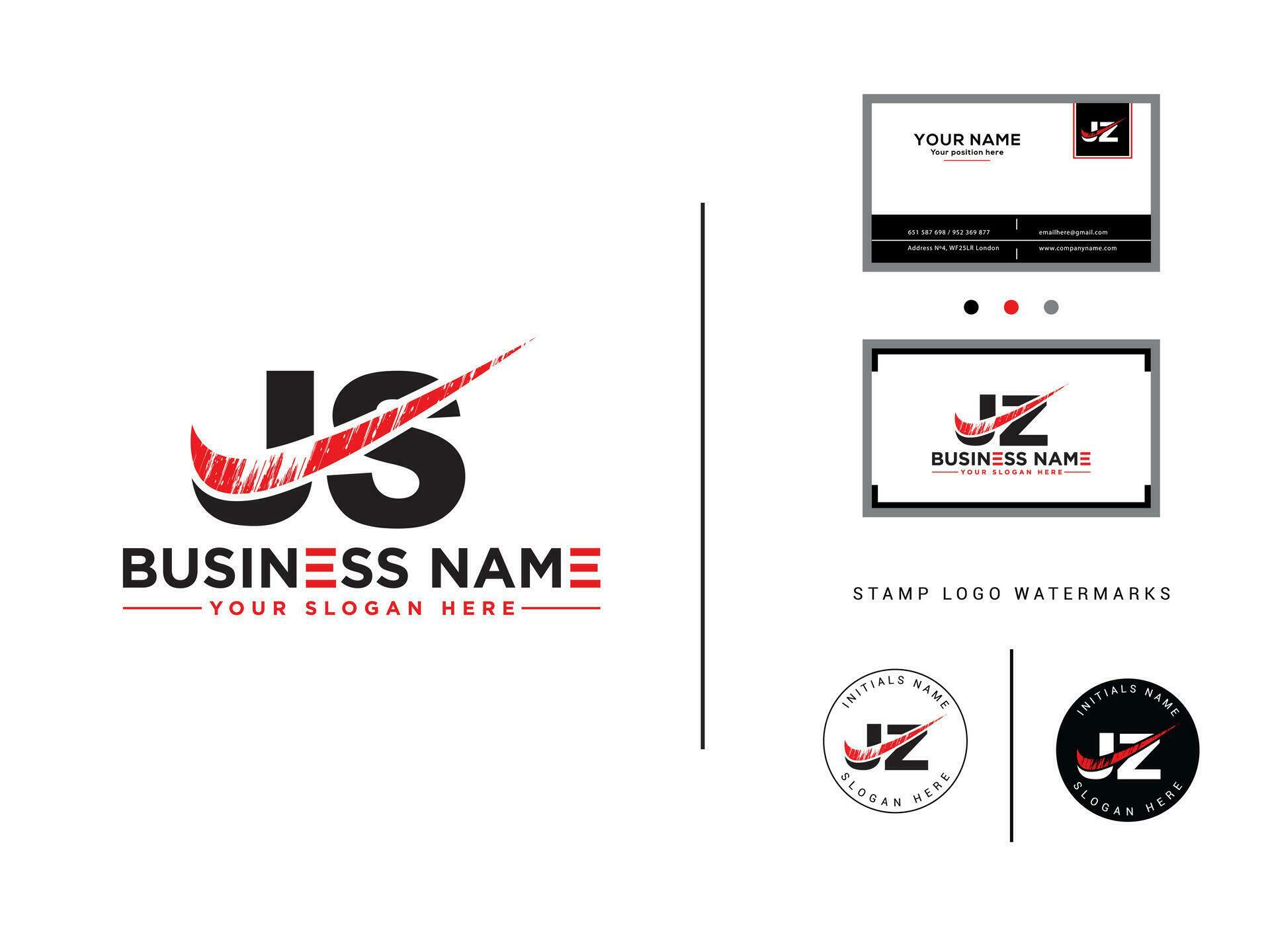 Modern Vector Js Brush Logo, Initial JS Logo Icon For Your Shop ...