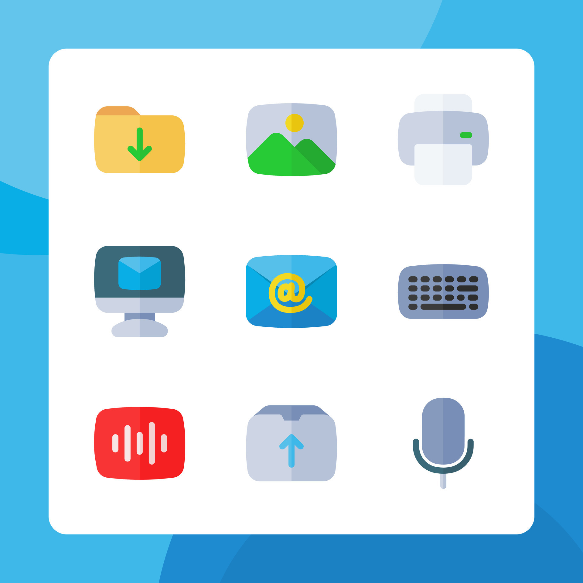 UI icons in flat style, for ui ux design, website icons, interface and business. Including ...