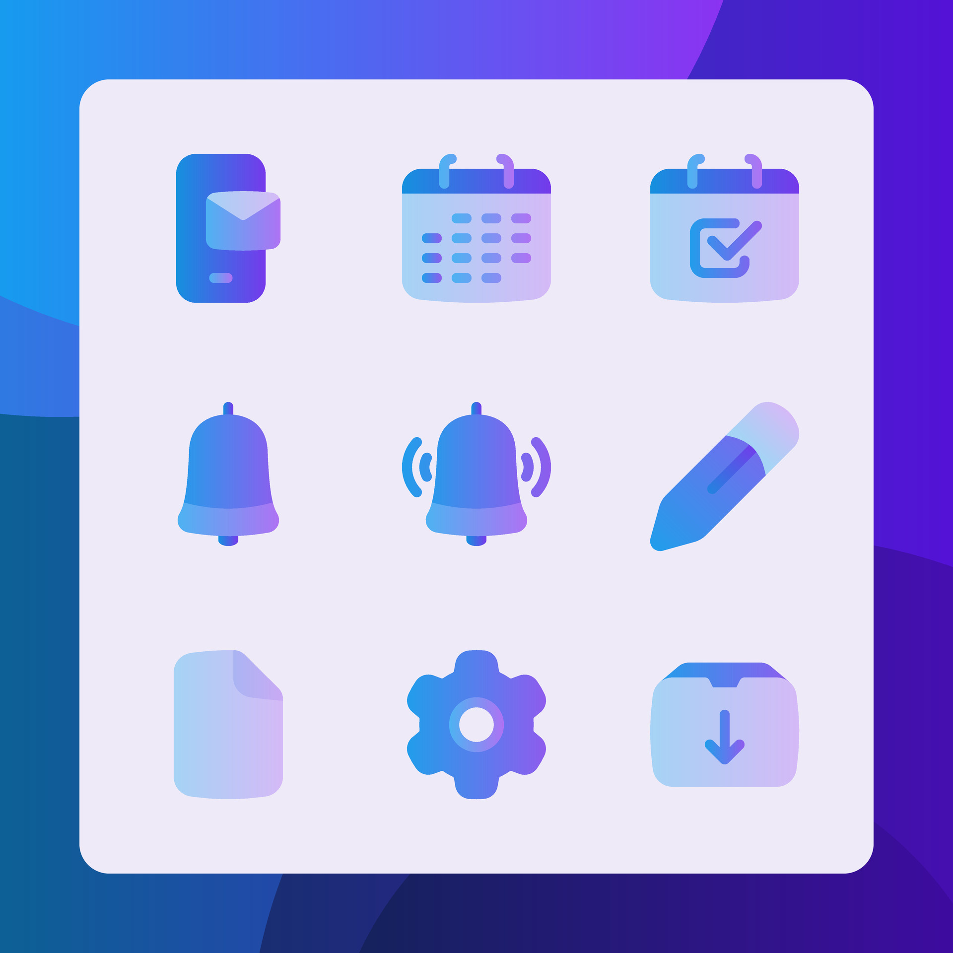 Essential Icons In Gradient Style For Ui Ux Design Website Icons