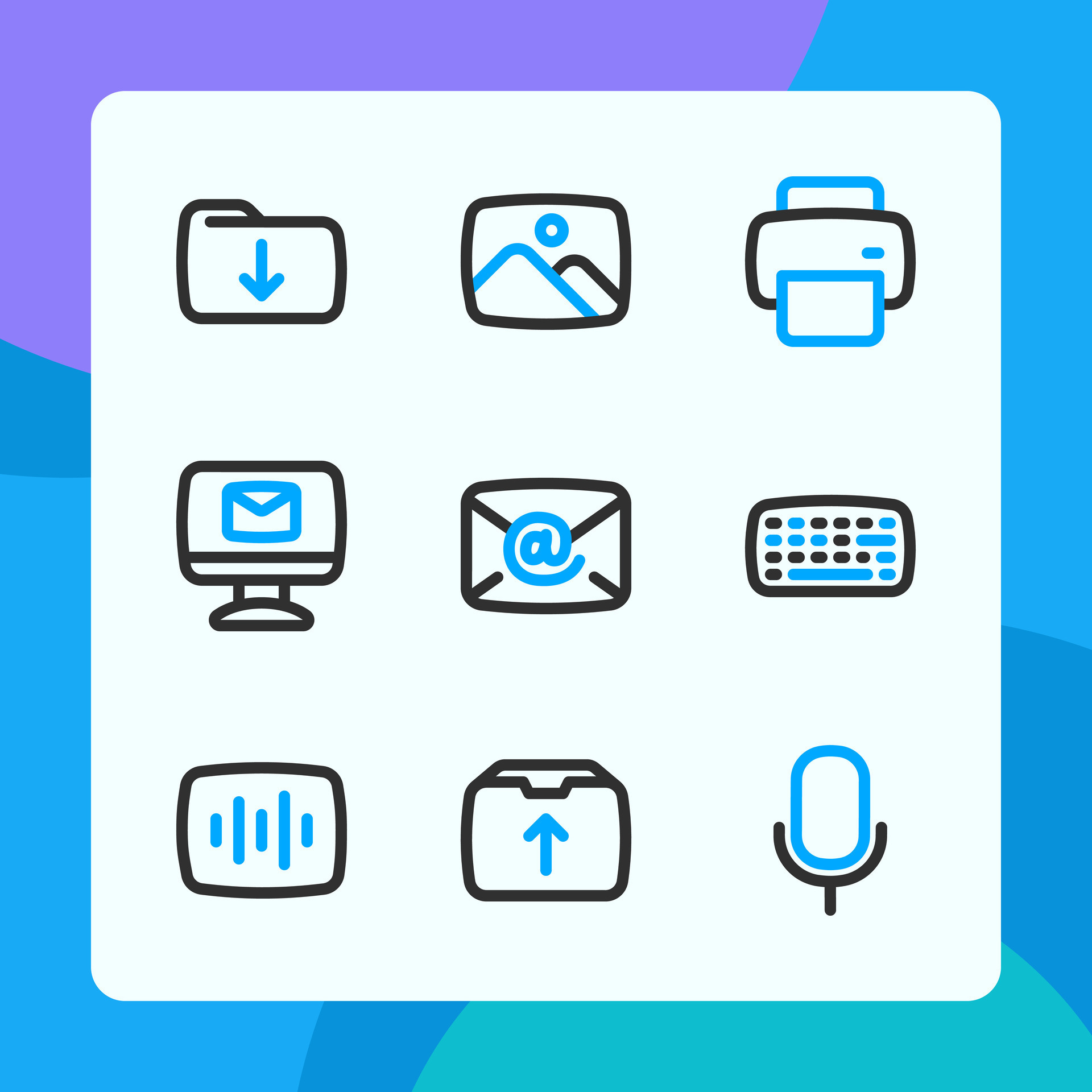 UI icons in dual tone style, for ui ux design, website icons, interface ...