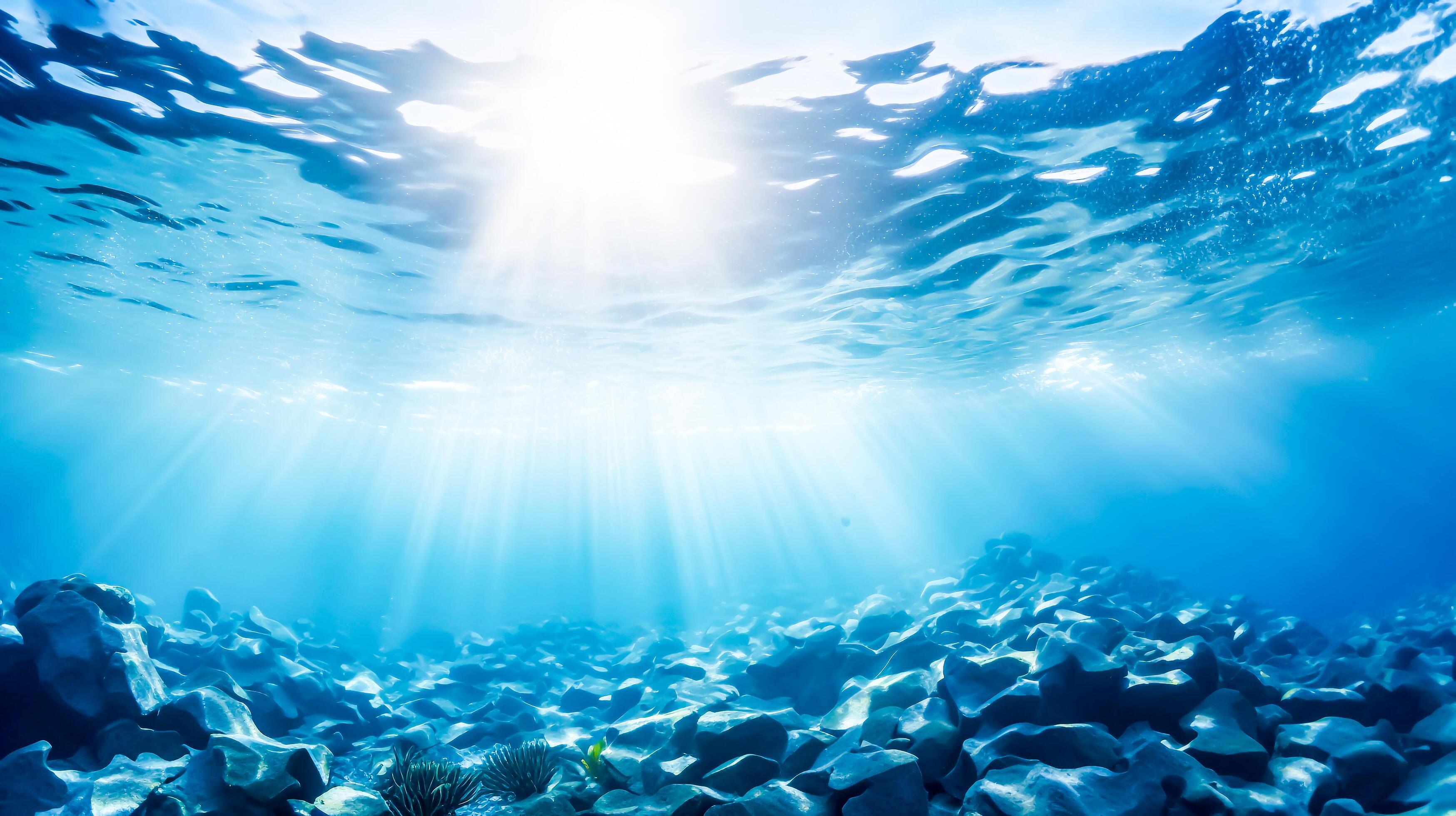 Transparent Background Of Underwater Blue Ocean. AI Generated. Free Photo 31132257 Stock Photo ...