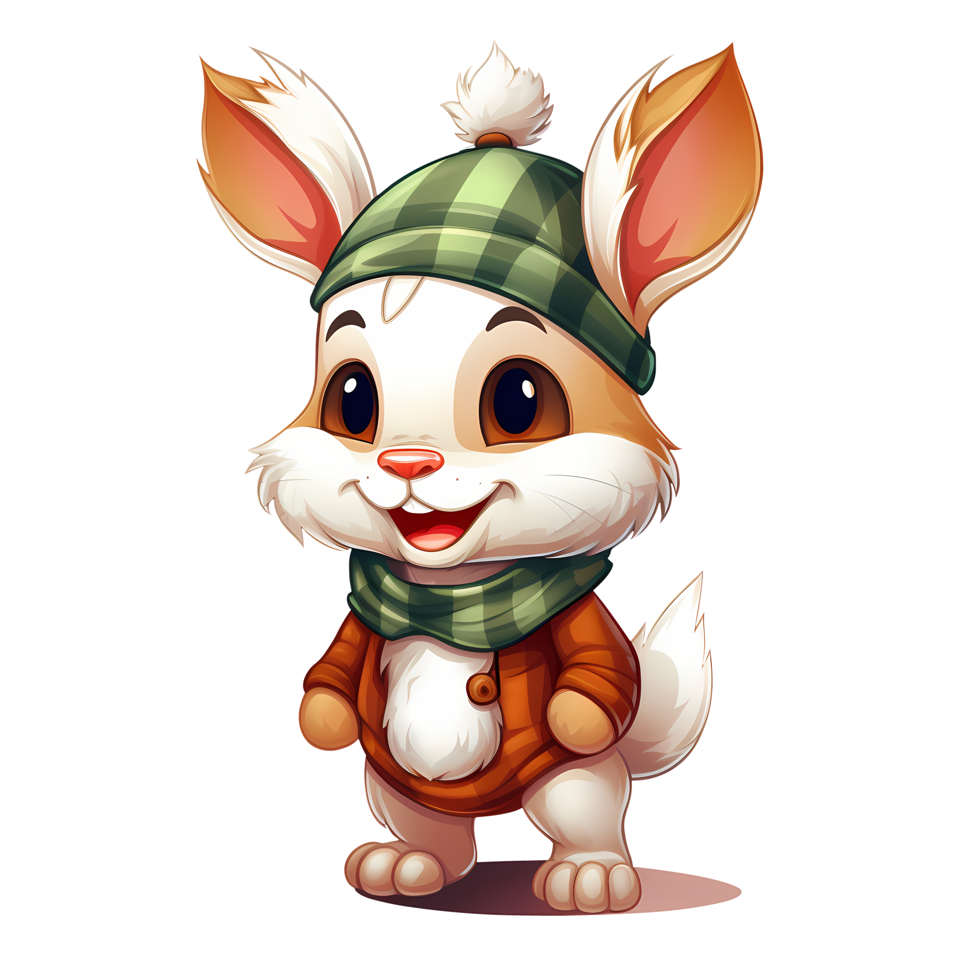 Cute Rabbit Christmas Clipart Illustration Ai Generative 31132985 Png