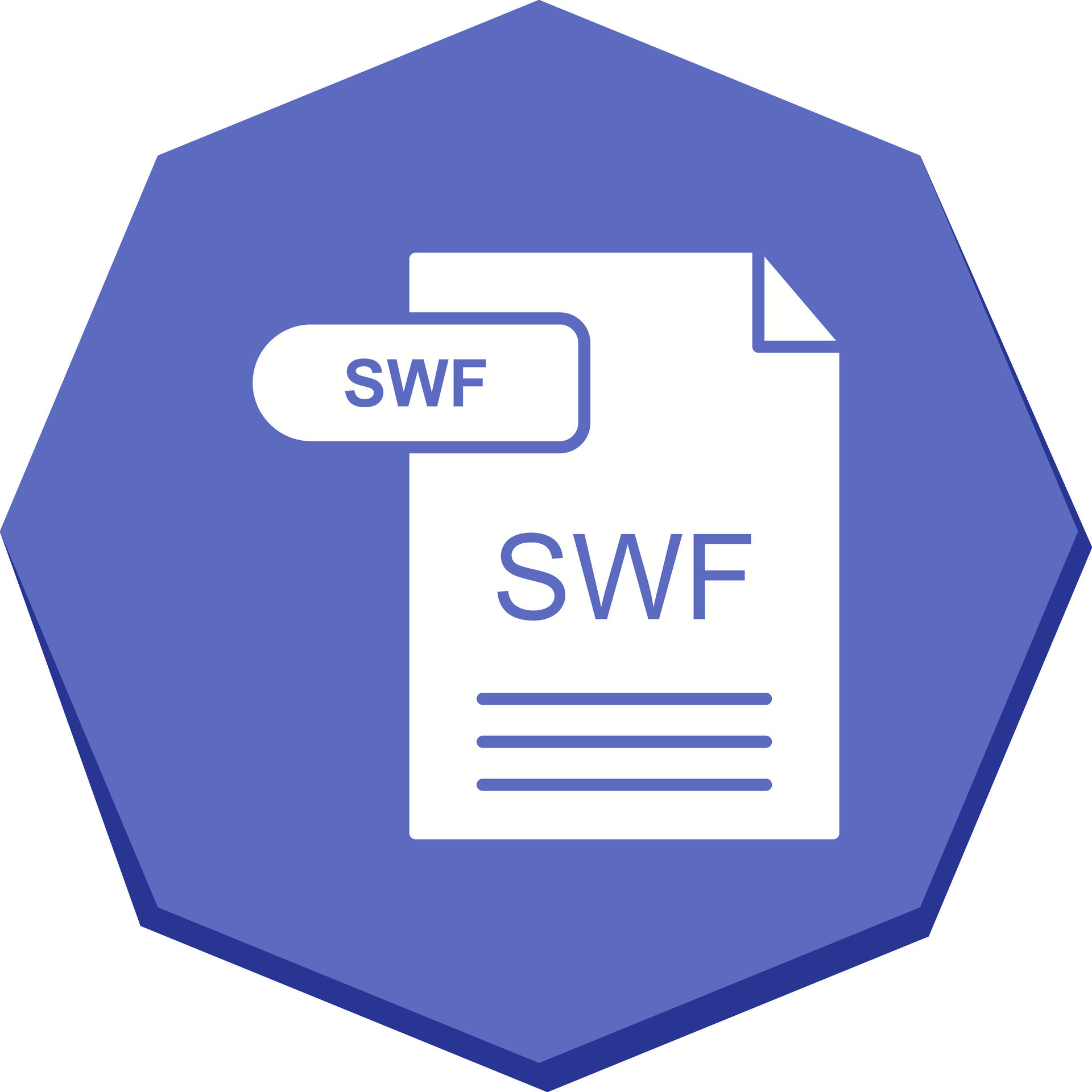 Swf Vector Icon 31142001 Vector Art At Vecteezy