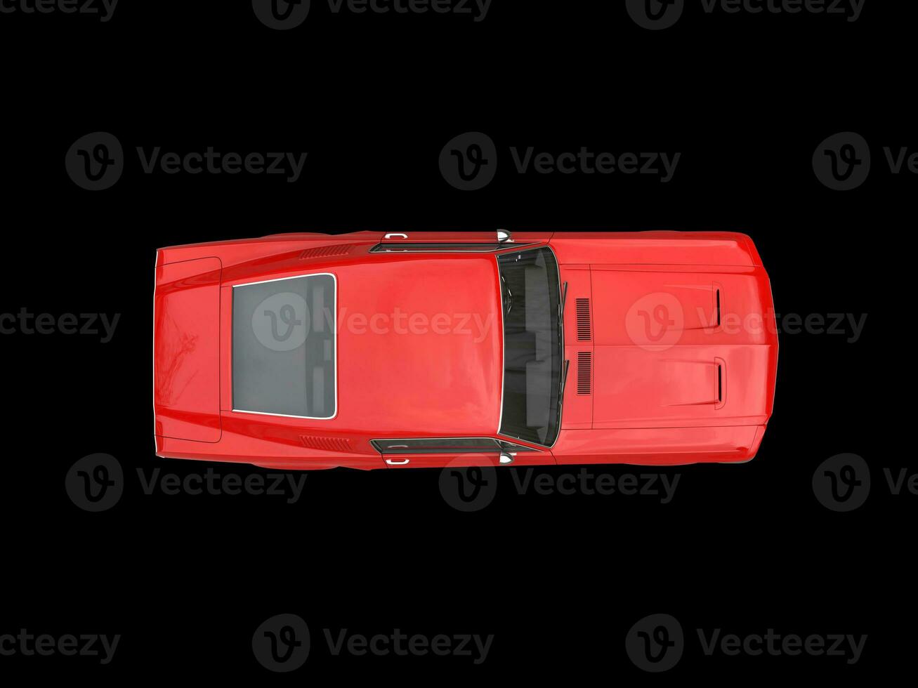 Scarlet red vintage American muscle car - top down view 31170371 Stock ... Scarlet red vintage American muscle car - top down view 31170371 Stock ...