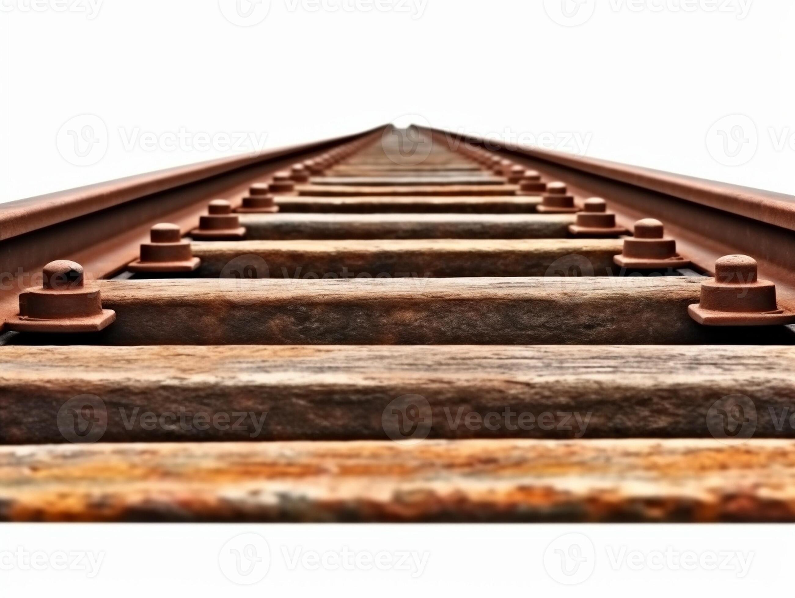 Old rust Train rails Train rails backgrounds, Generative AI 31179289 Stock Photo at Vecteezy