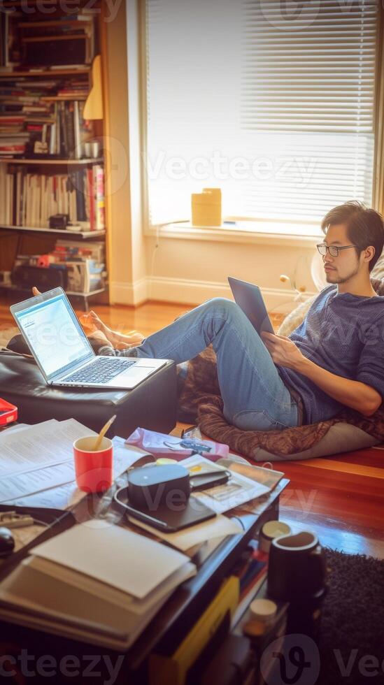 foto de ocupado difícil trabajando Universidad estudiante tiene ... foto de ocupado difícil trabajando Universidad estudiante tiene ...