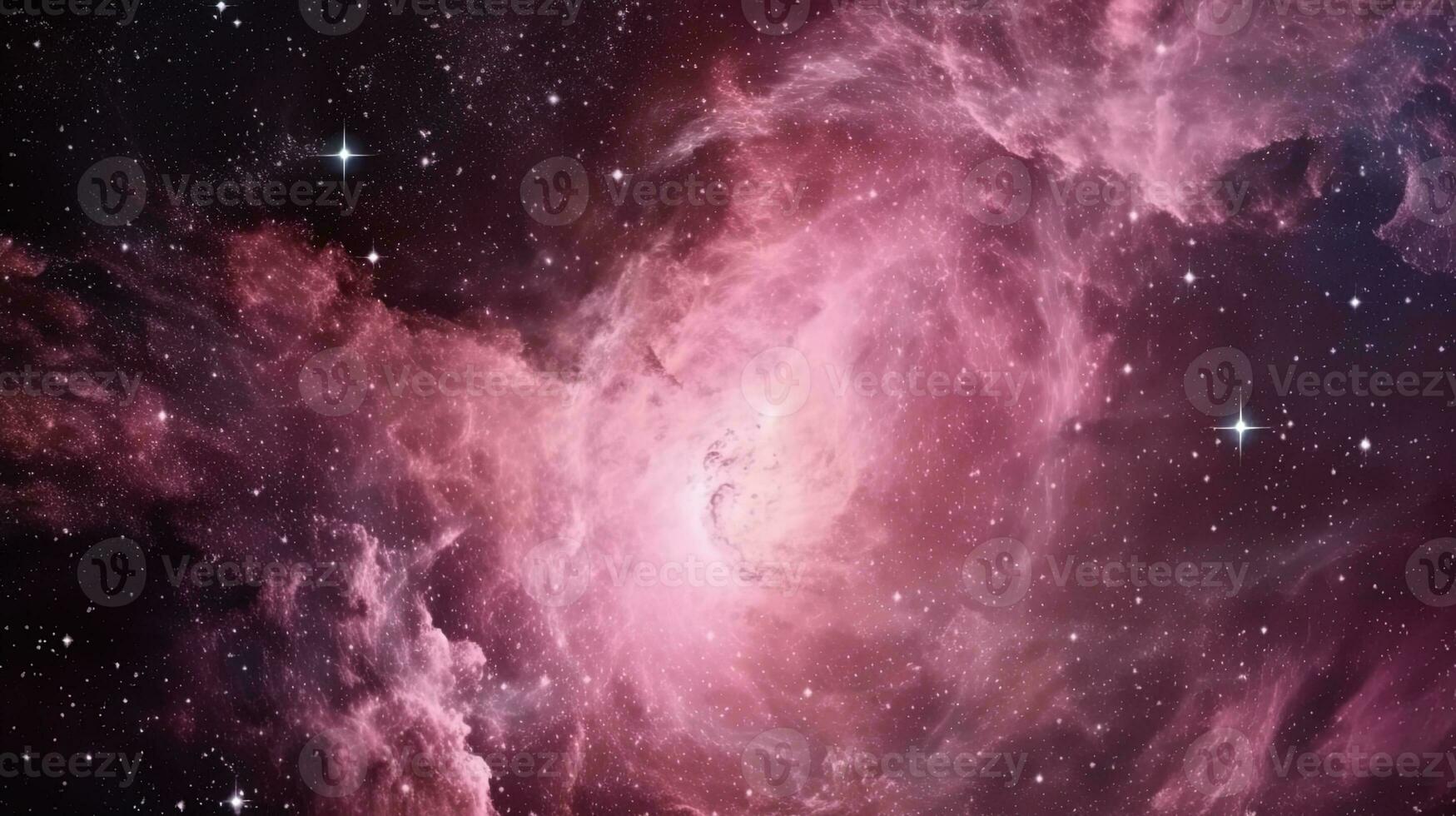 Pink Star Systems And Galaxies