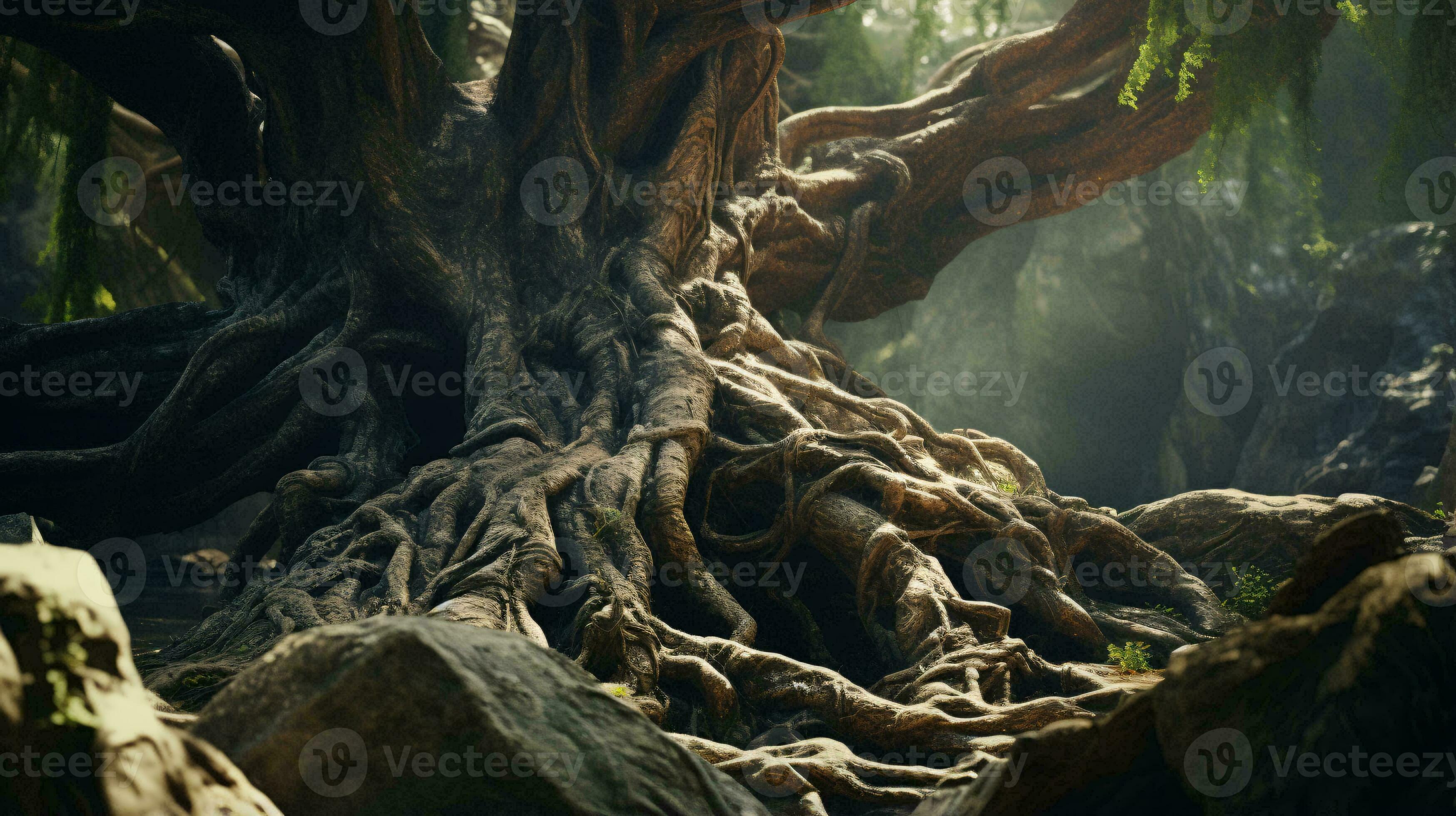 a large tree trunk AI Generated 31229549 Stock Photo at Vecteezy