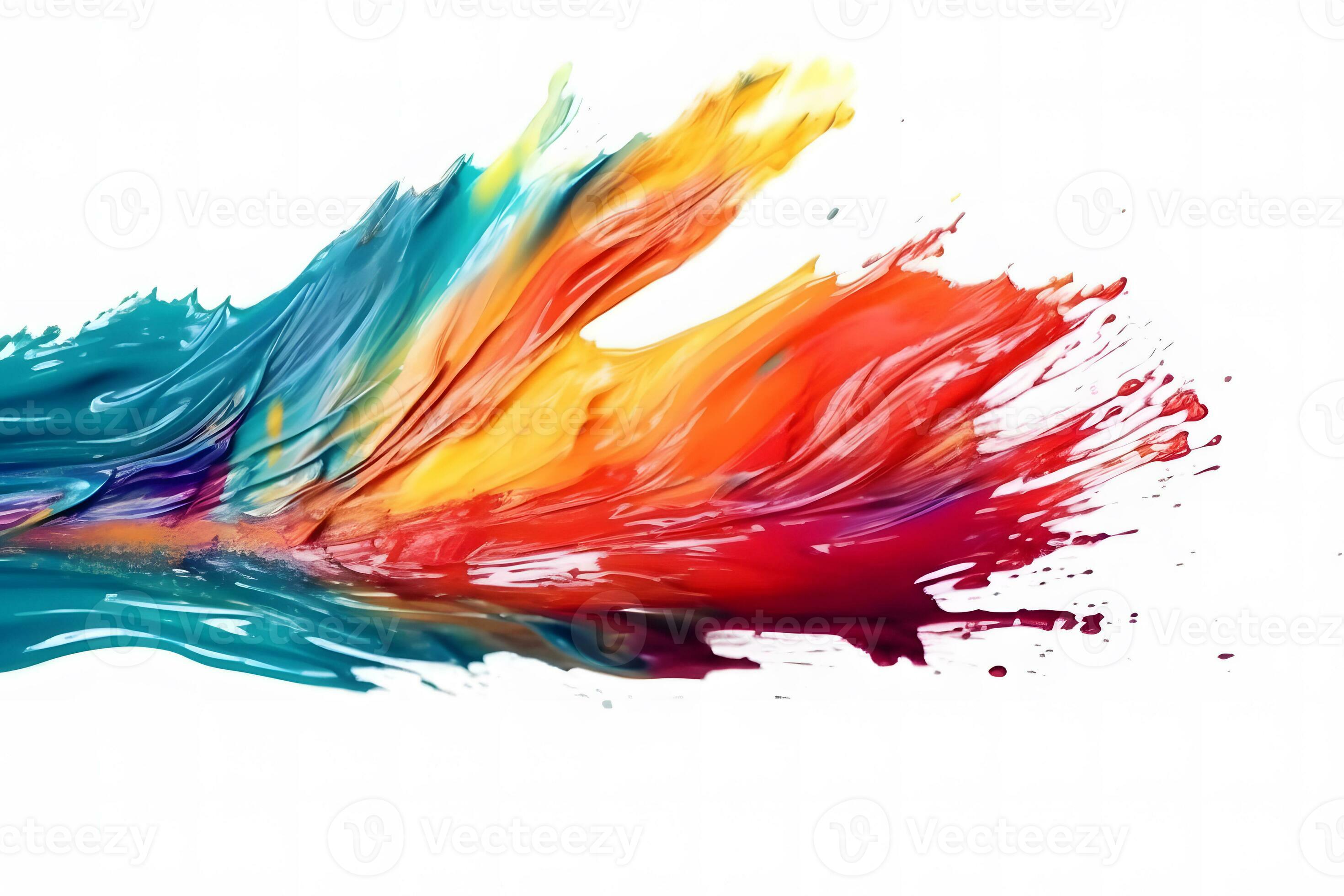 Abstract oil painting blot. Blurred spot blob of freehand drawing ...