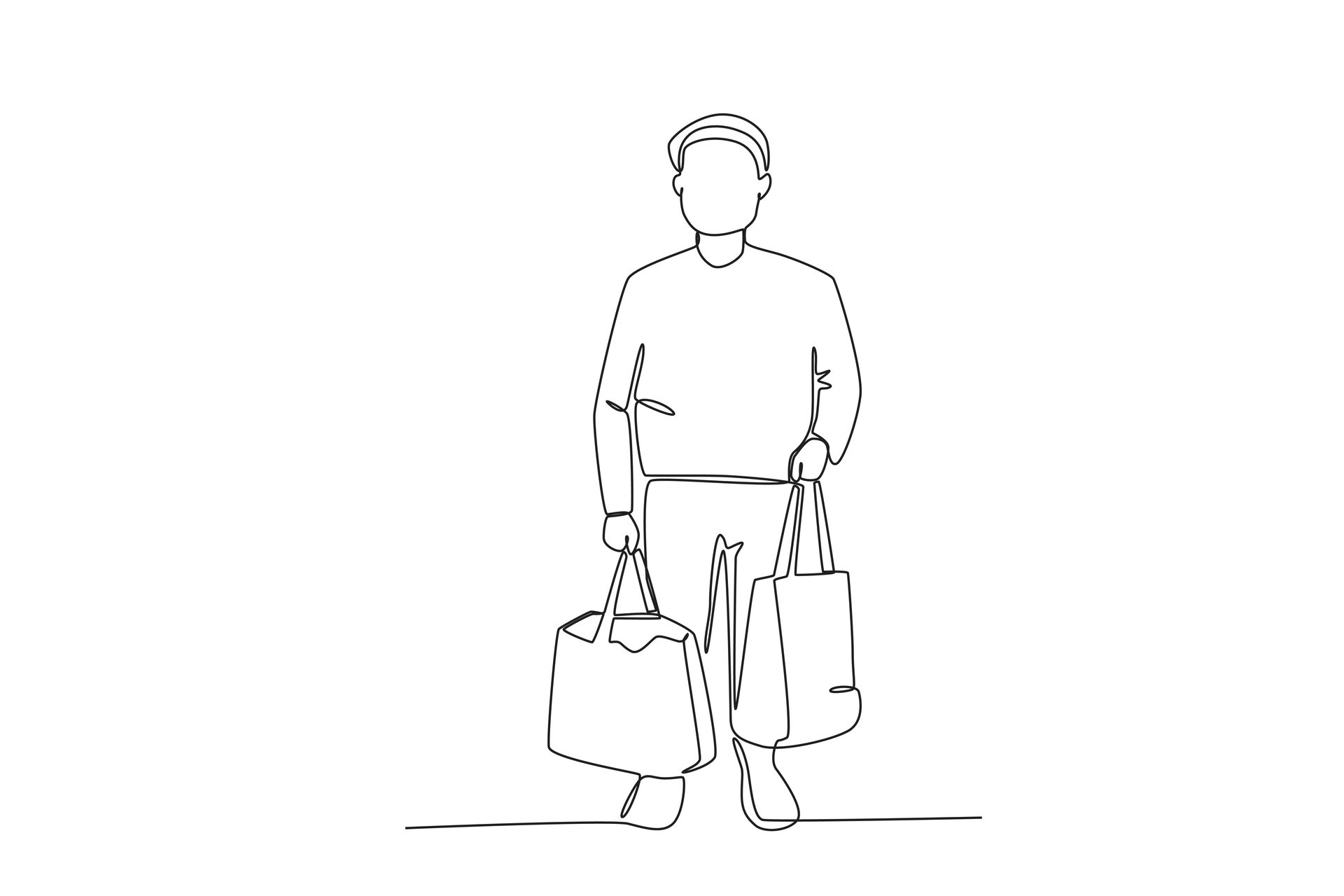 A migrating man carrying two bags 31345360 Vector Art at Vecteezy A migrating man carrying two bags 31345360 Vector Art at Vecteezy