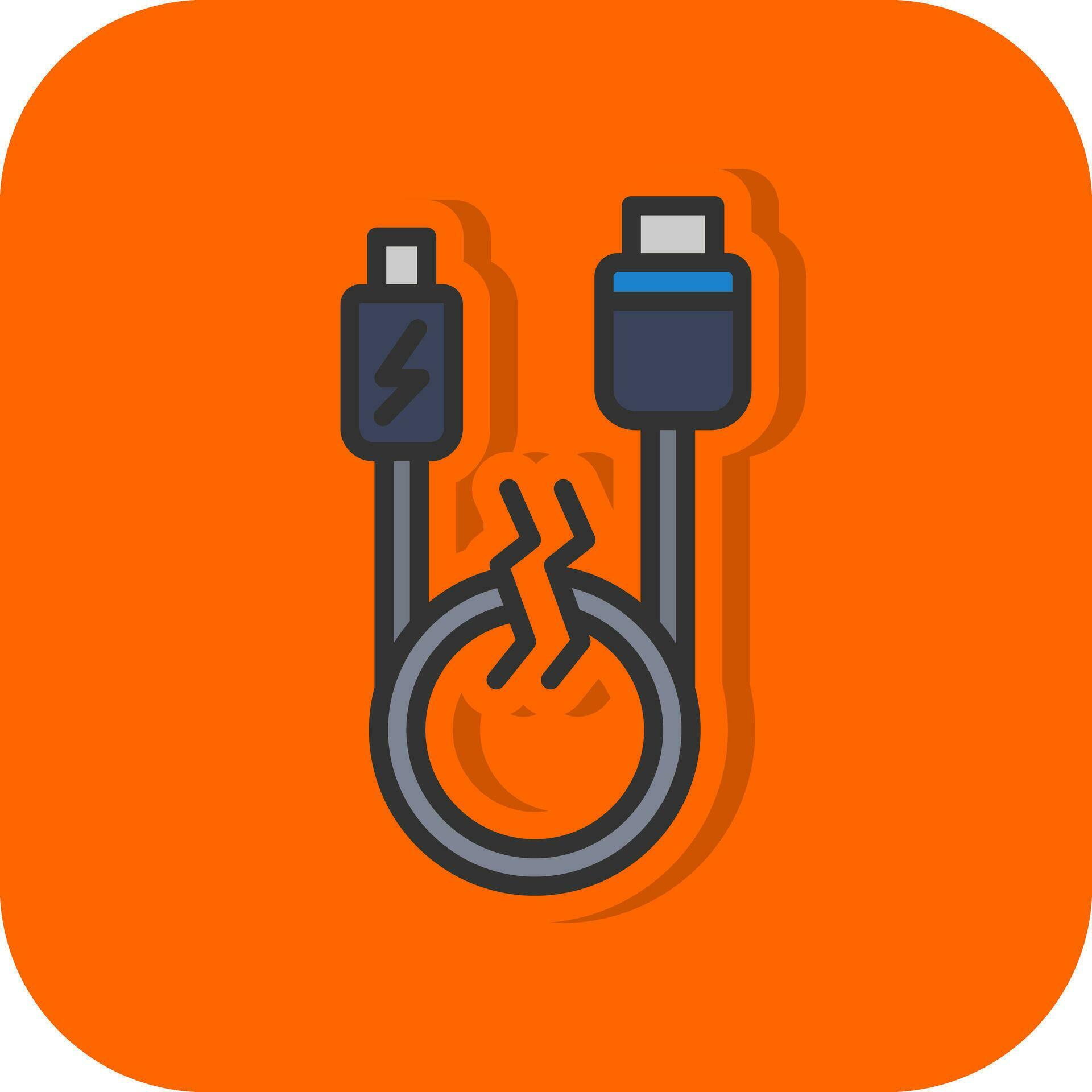 Usb Cable Vector Icon Design 31363408 Vector Art At Vecteezy