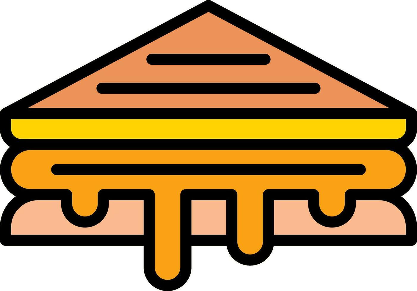 Grilled Cheese Sandwich Vector Icon Design 31364357 Vector Art At Vecteezy
